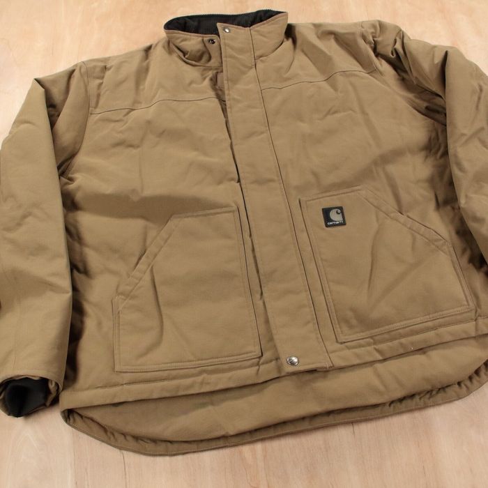 Carhartt CARHARTT J174 insulated heavy nylon full zip work jacket XL ...