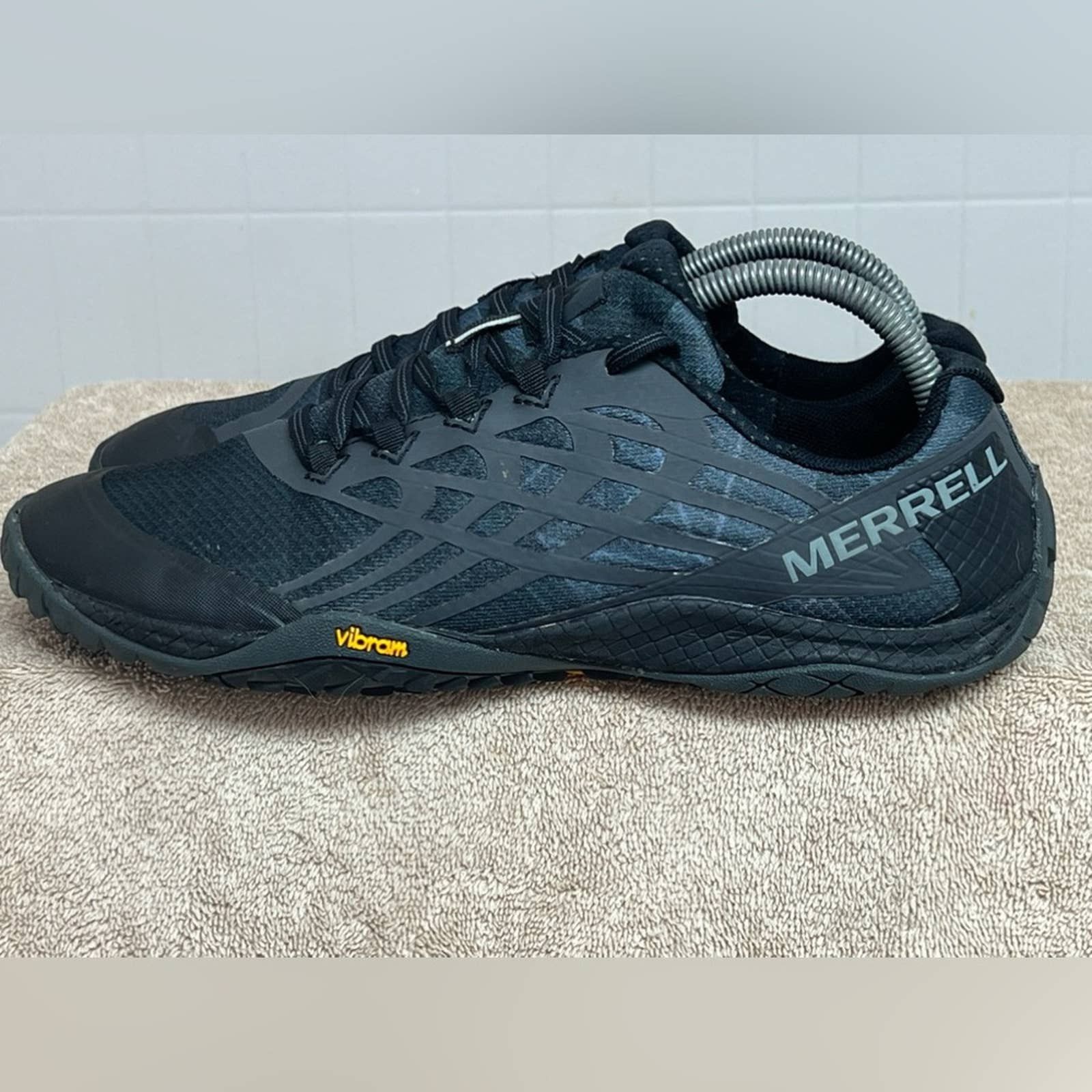 Merrell Merrell Trail Glove 4 Black Barefoot Vibram Running Shoes | Grailed