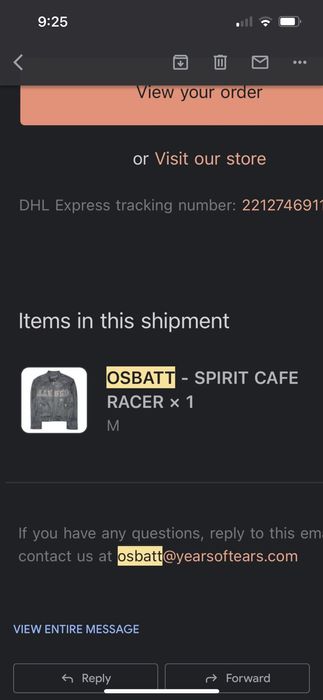 Designer Years of Tears Osbatt Cafe Racer Leather Jacket | Grailed