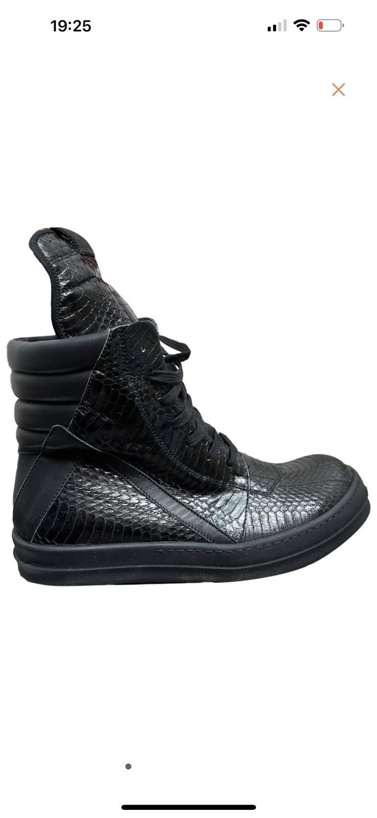 Rick Owens Rick owens Geobasket Python | Grailed