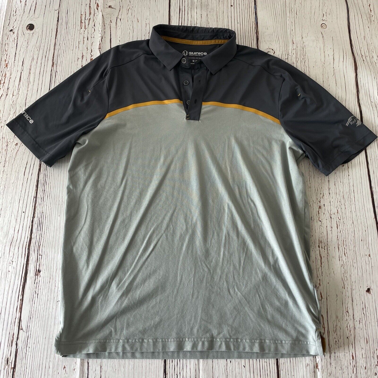 Vintage Sunice Red Hawk Ridge Short Sleeve Golf Polo Shirt Men's Medium ...