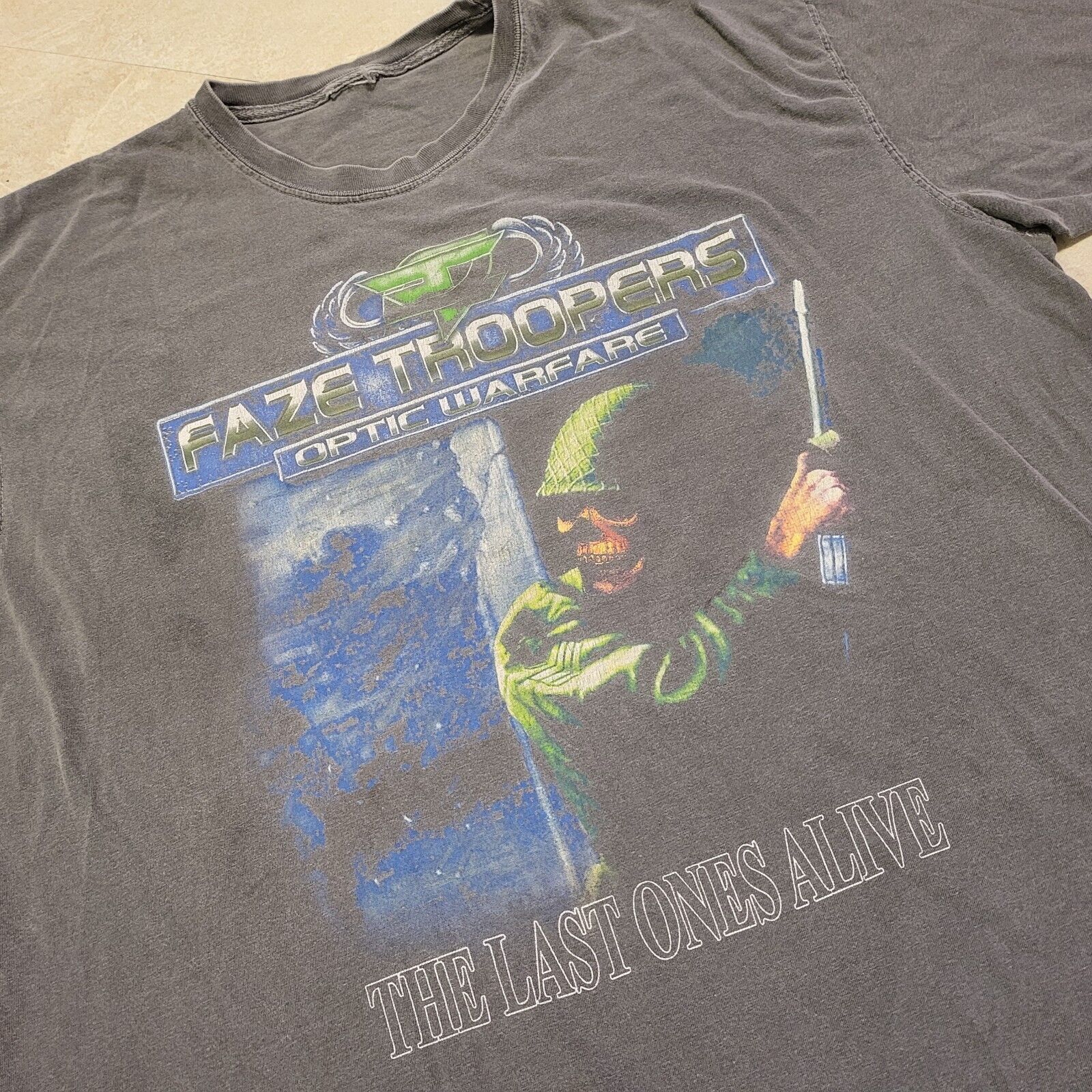 Vintage VTG Y2K FaZe X OpTic Troopers Warfare Call of Duty Collab Men ...
