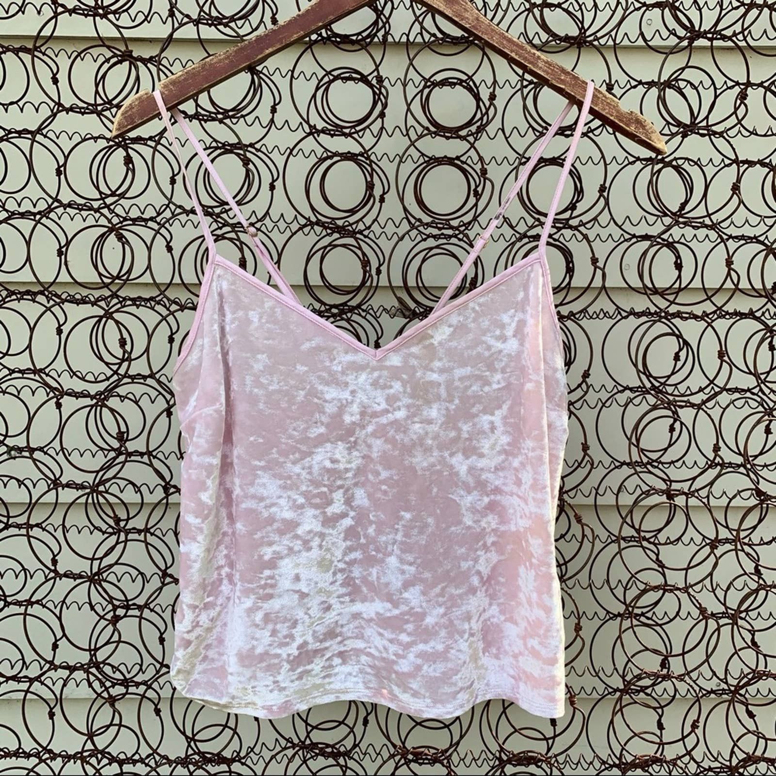 Victoria's Secret Victoria’s Secret crush velvet light pink cami | Grailed