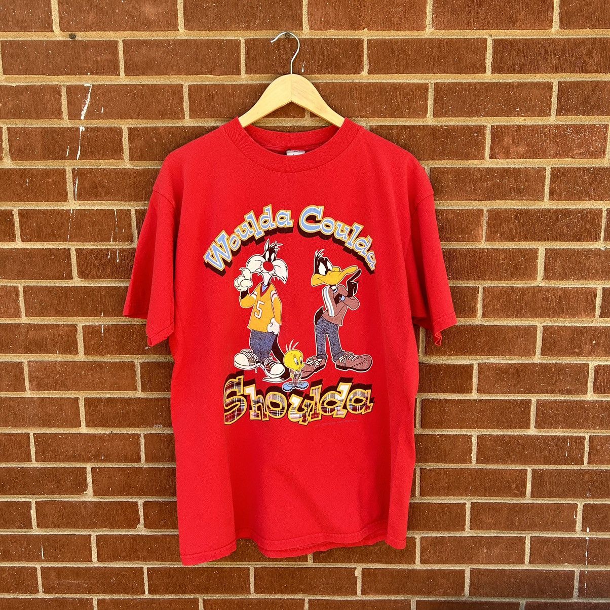 Vintage Vintage 90s Looney Tunes Woulda Coulda Shoulda Tee | Grailed