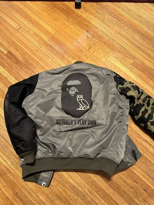 Bape BAPE X OVO BOMBER JACKET | Grailed