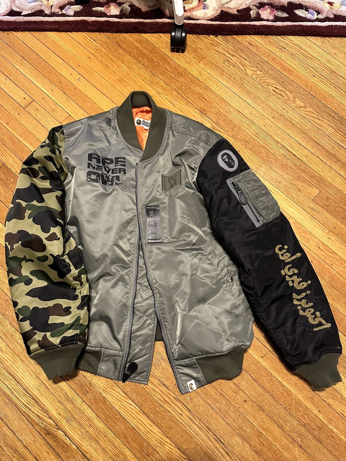 Bape BAPE X OVO BOMBER JACKET | Grailed