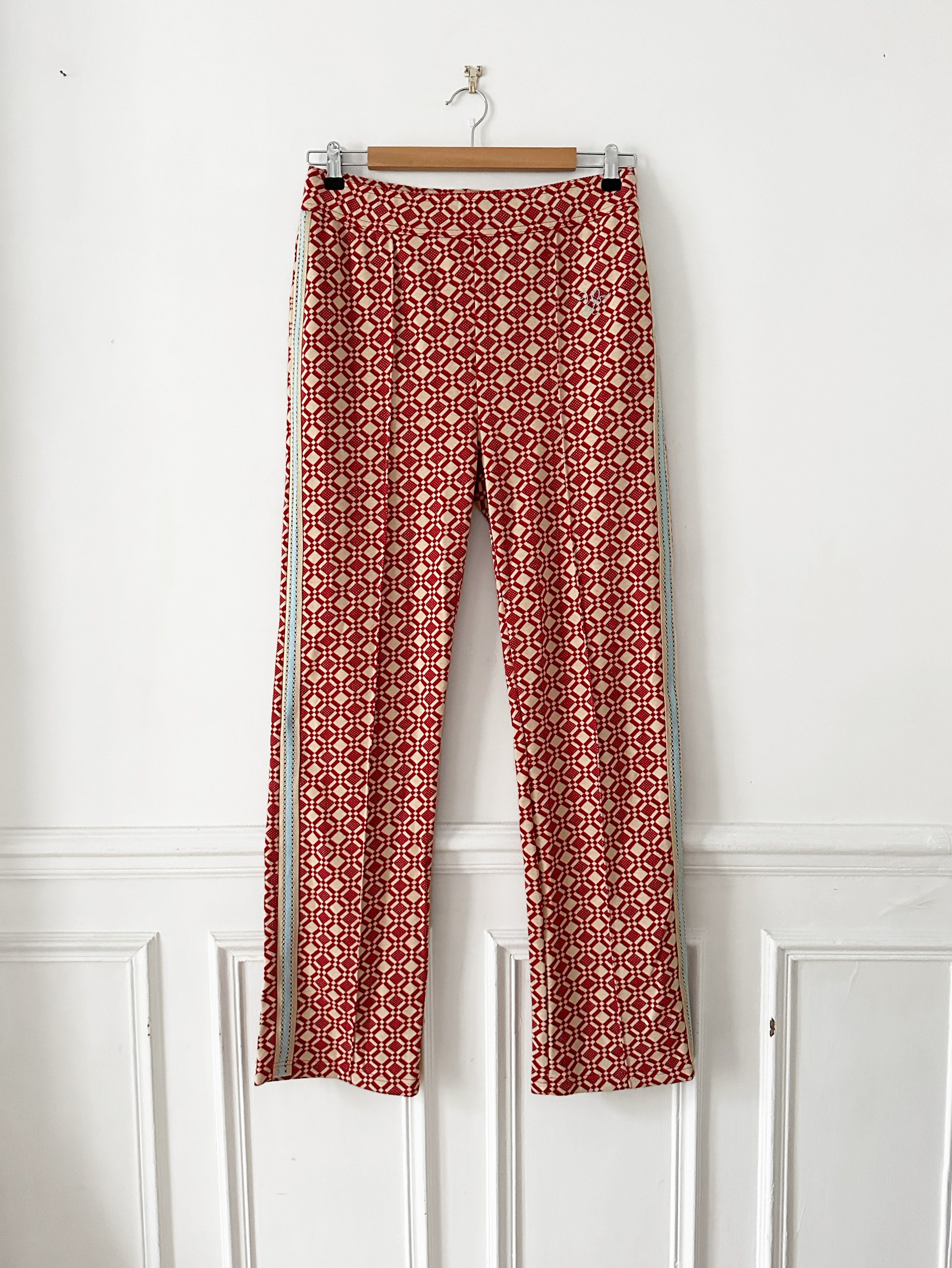 Wales Bonner Wales Bonner Volta Jazz red diamond pants | Grailed