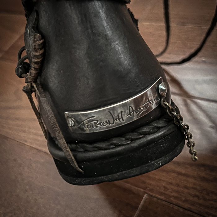 14th Addiction 14th Addiction Heel Lace Leather Boots | Grailed