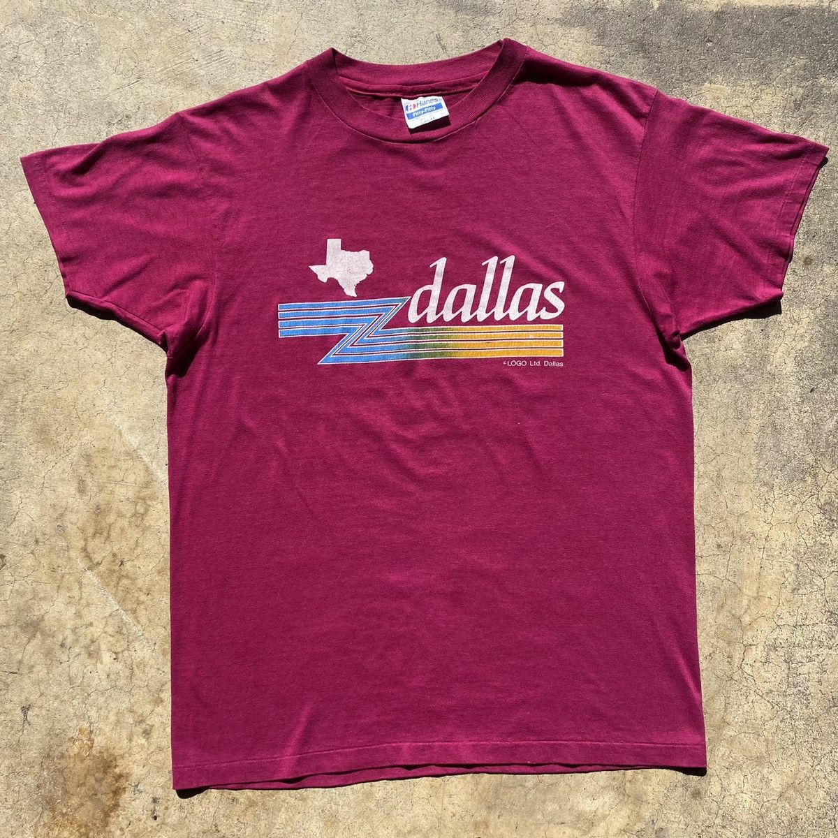 Hanes × Made In Usa × Vintage 1980s Dallas Texas Vintage Destination ...
