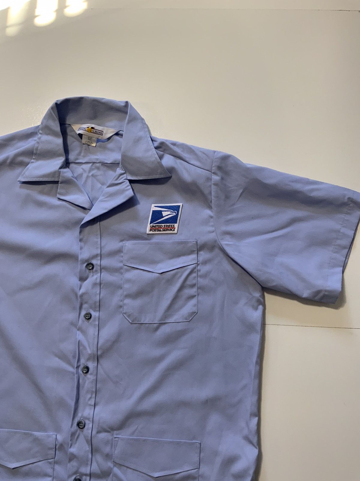 Vintage VTG Flying Cross USPS Post Office Carrier Mail Work Shirt | Grailed