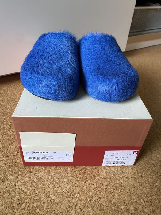 Marni Marni Fur Slides Mules Grailed