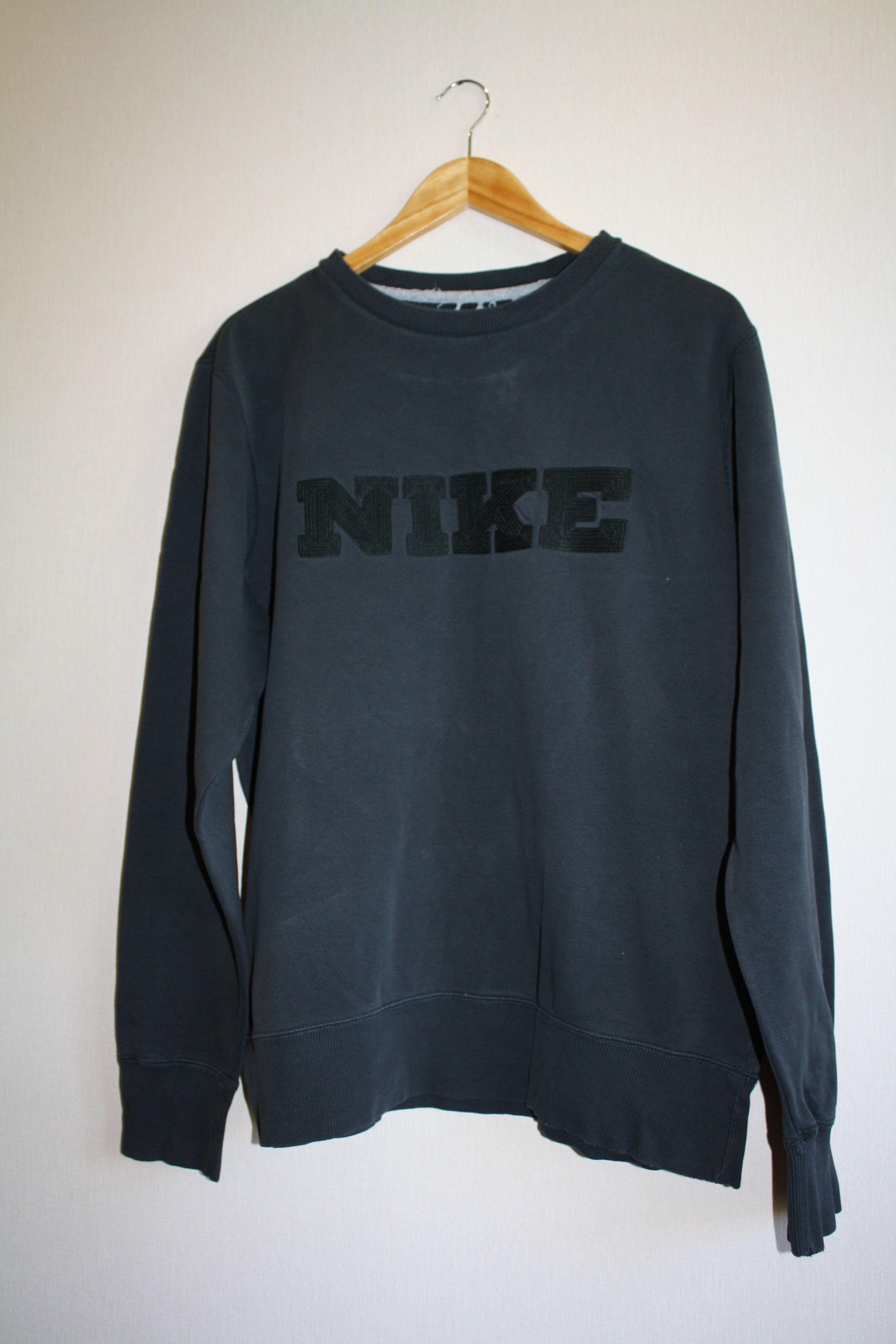 Nike × Vintage Vintage Nike Distressed Center Logo Sweatshirt | Grailed