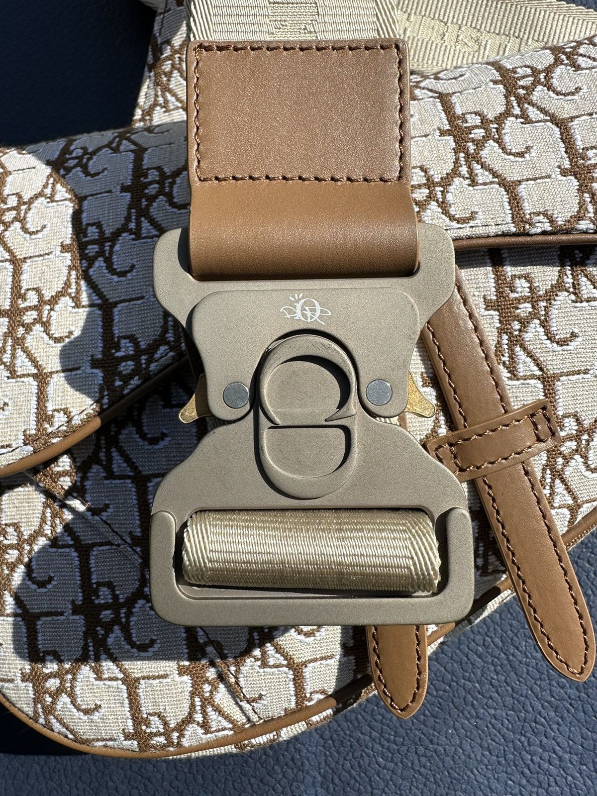 Dior Brand new Dior X Cactus Jack Oblique Jacquard Saddle Bag | Grailed