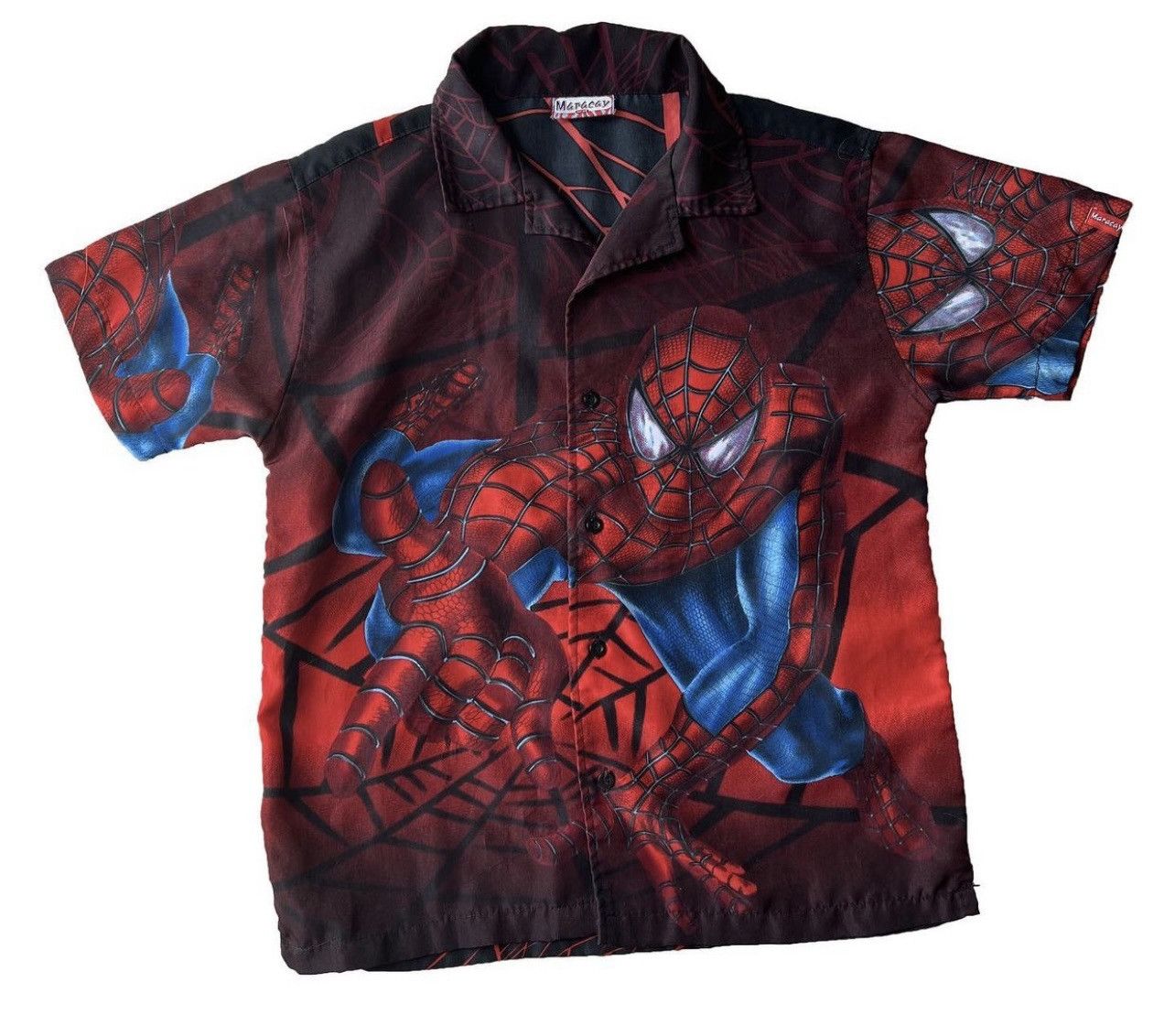 Spider Man Button Up Shirt