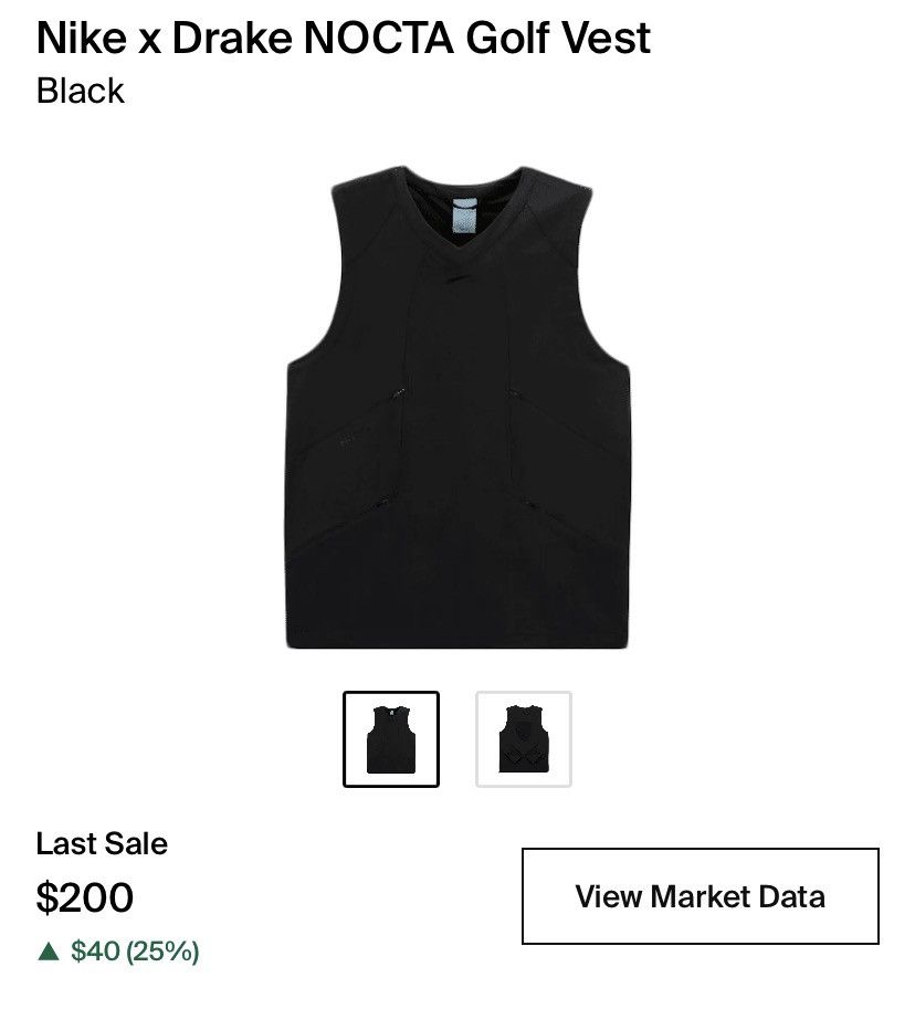 Drake × Nike Nike × Drake NOCTA Golf Vest | Grailed
