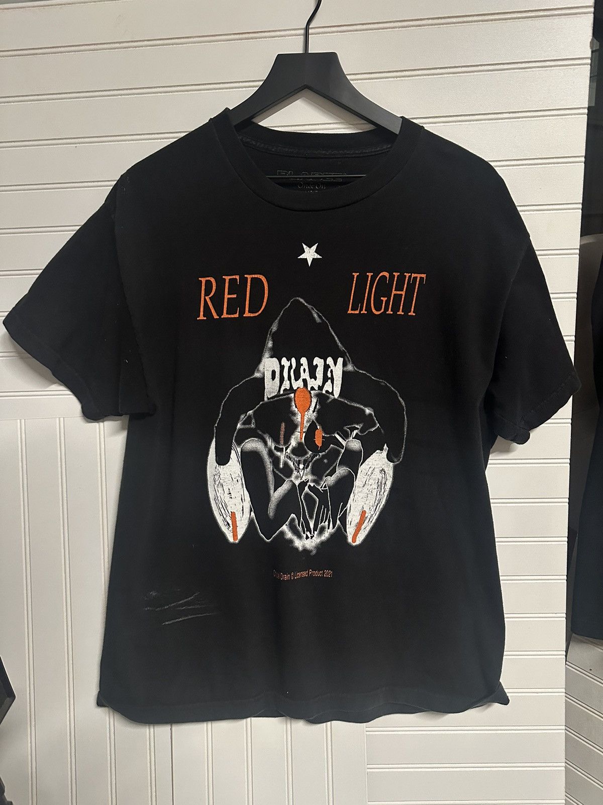 Drain Gang Bladee Red Light T-Shirt | Grailed