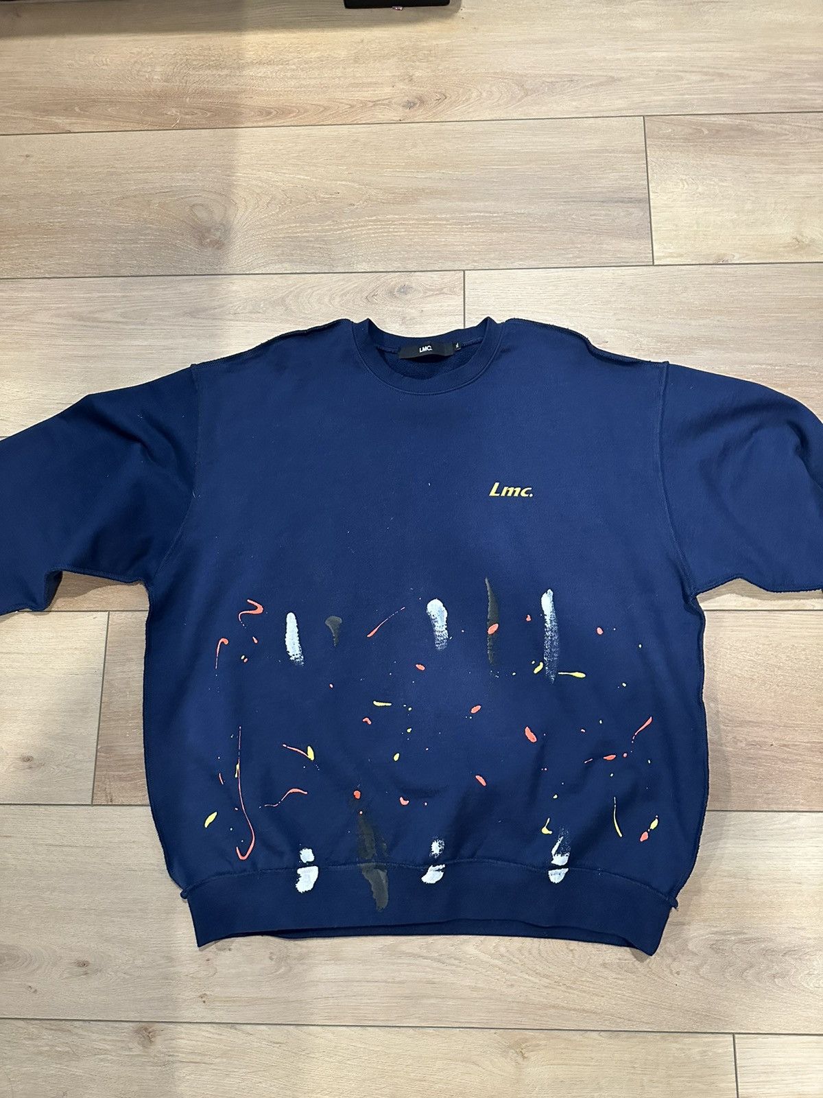 Streetwear × Thisisneverthat × Vintage LMC Paint Splatter Sweater Top ...