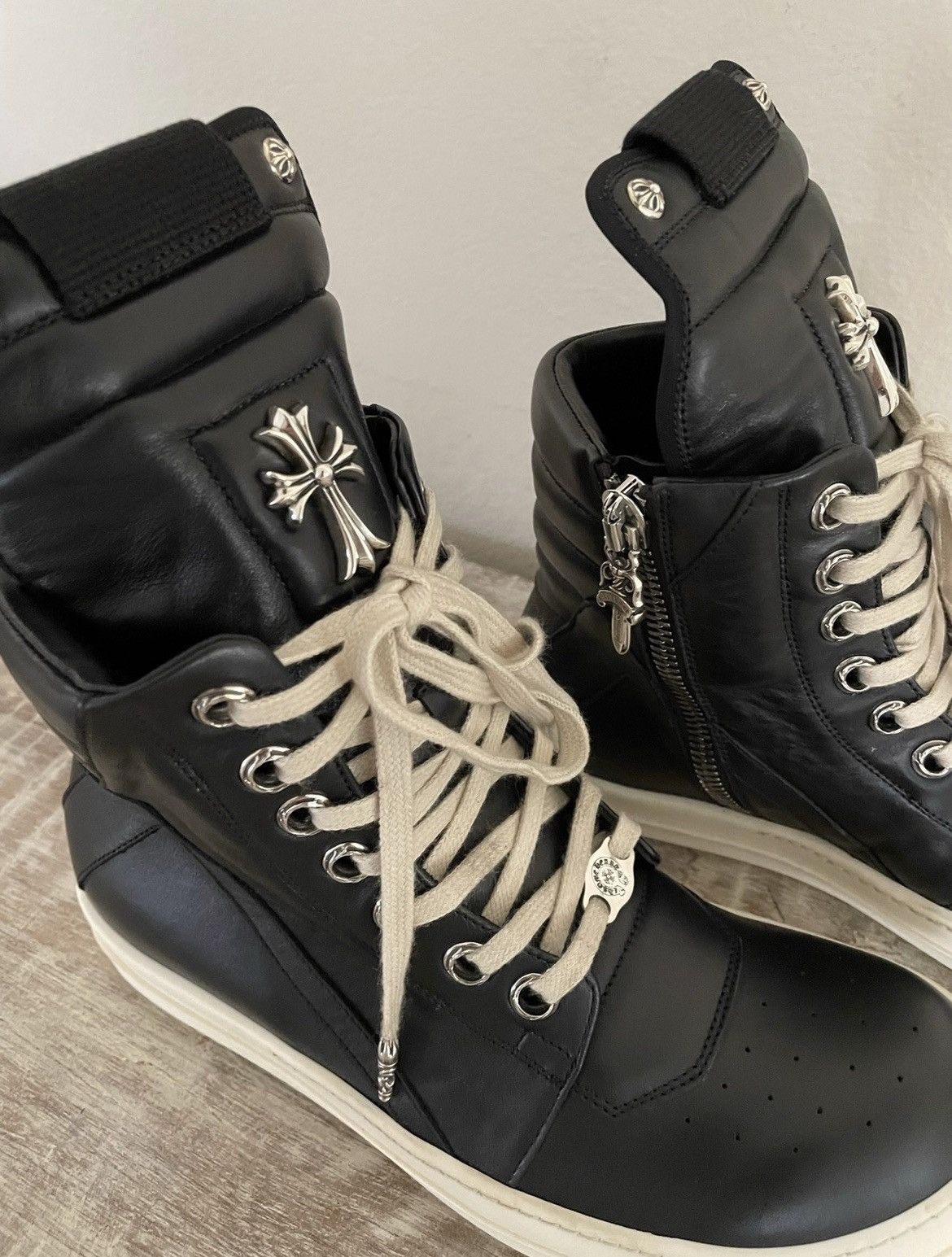 Rick Owens Rick Owens Chrome Heart Geobasket | Grailed