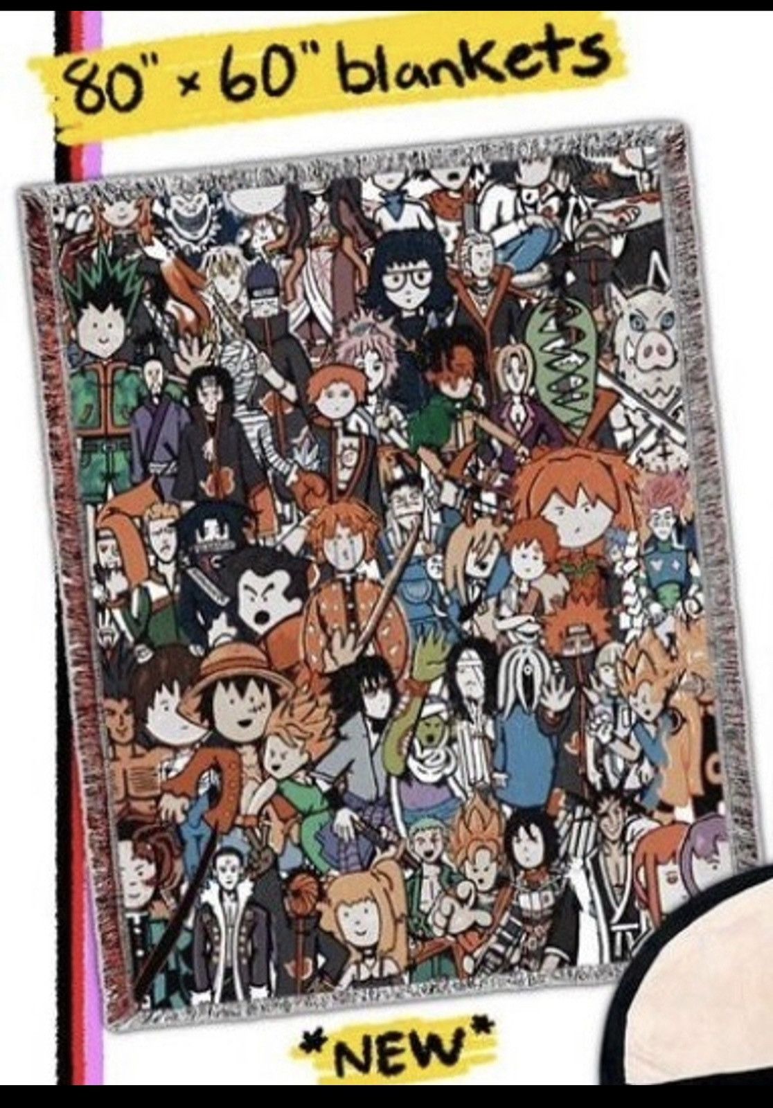 Kodone KODONE ANIME COLLAGE BLANKET | Grailed