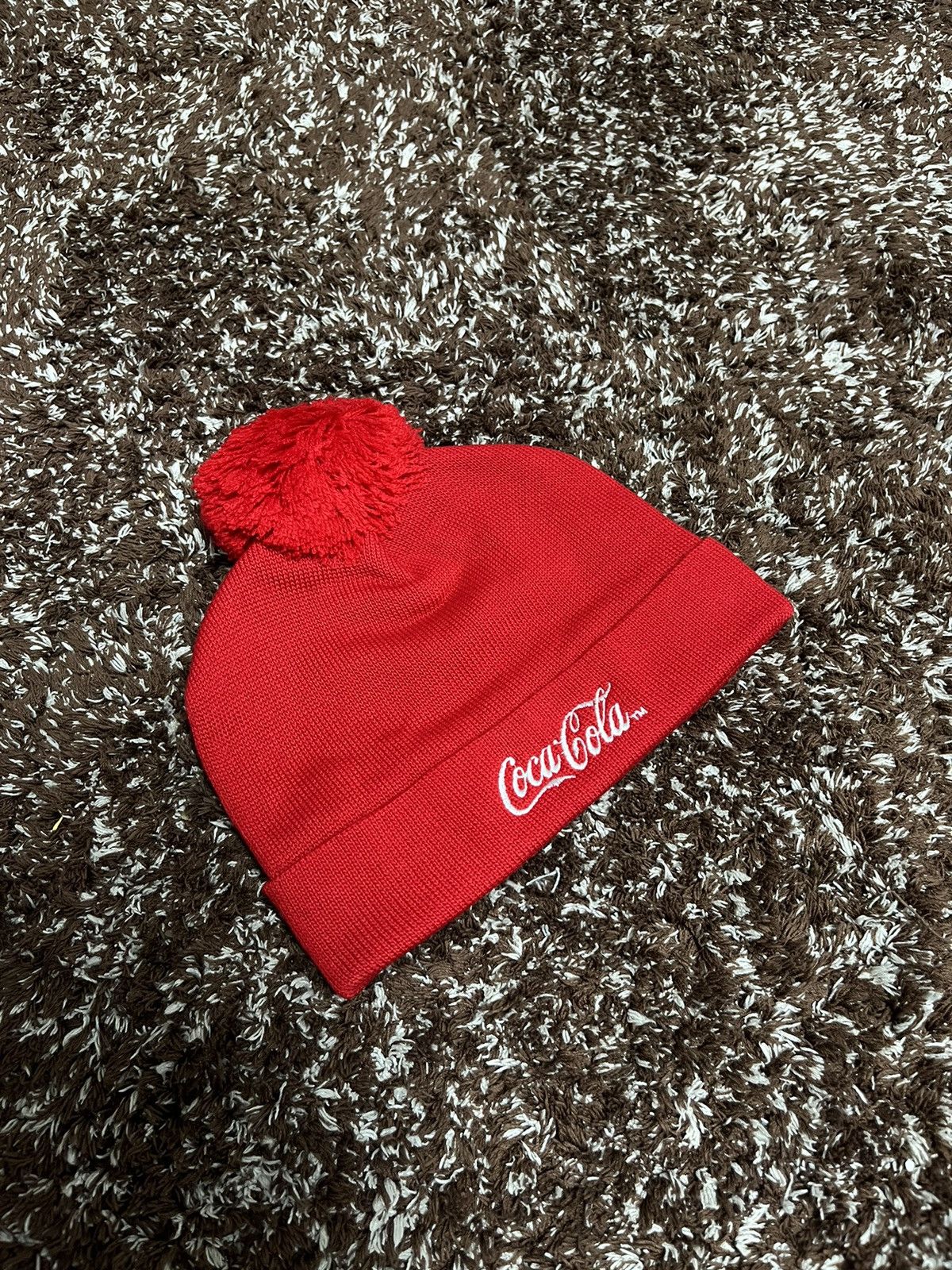 Coca Cola × Japanese Brand Coca Cola Classic Logo Beanie Hat | Grailed