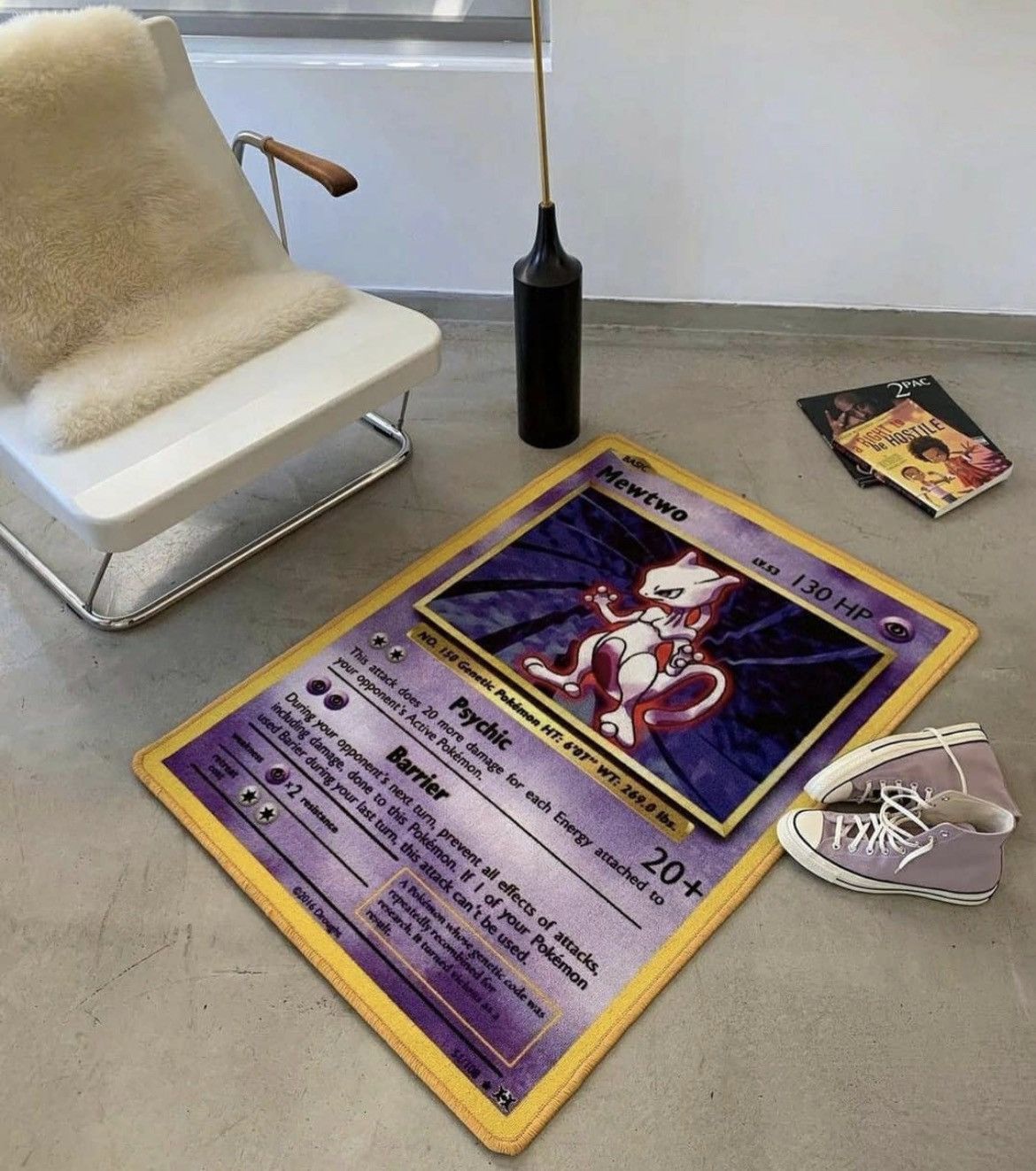 Vintage Pokemon Card Mewtwo Rug | Grailed