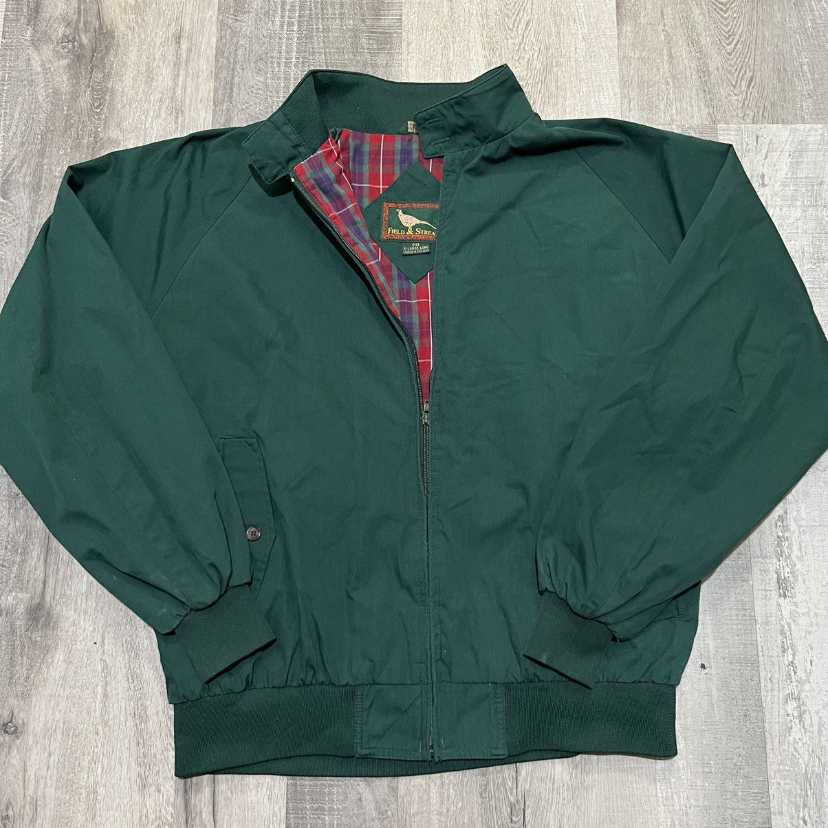 Field And Stream × Vintage VTG Field & Stream Green Harrington Red ...