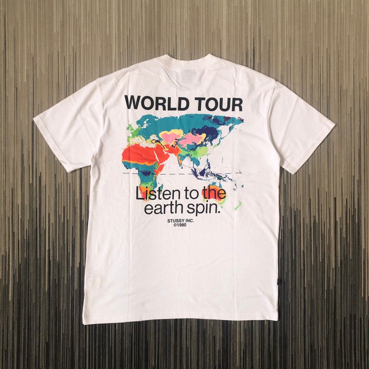 Designer × Stussy × Tee Earth Spin Tee | Grailed