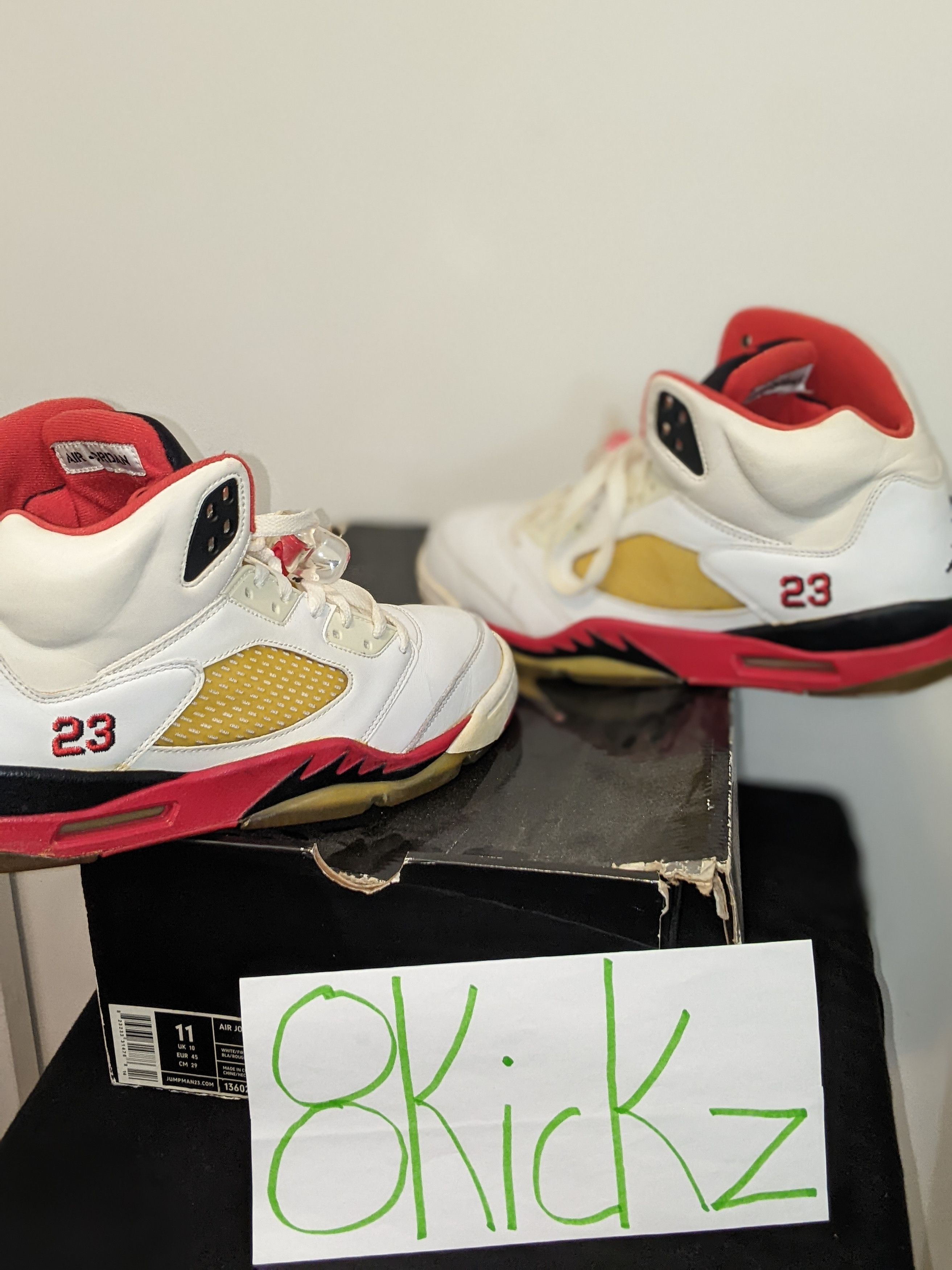 Nike Retro Air Jordan Fire Red 5s (2006) | Grailed