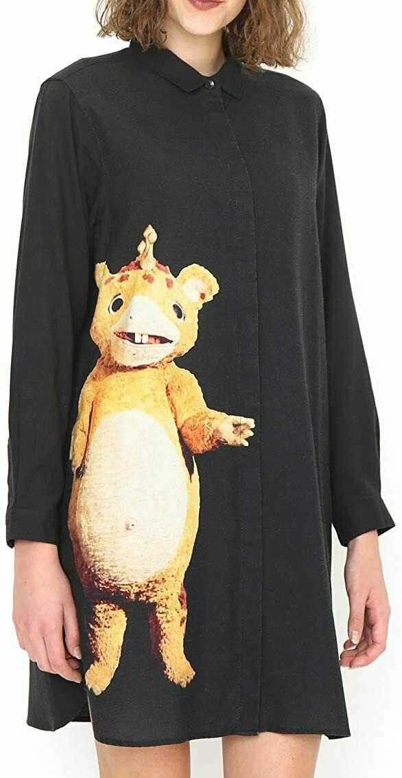 Japanese Brand Graniph x Ultraman Kaiju Booska long shirt dress women ...