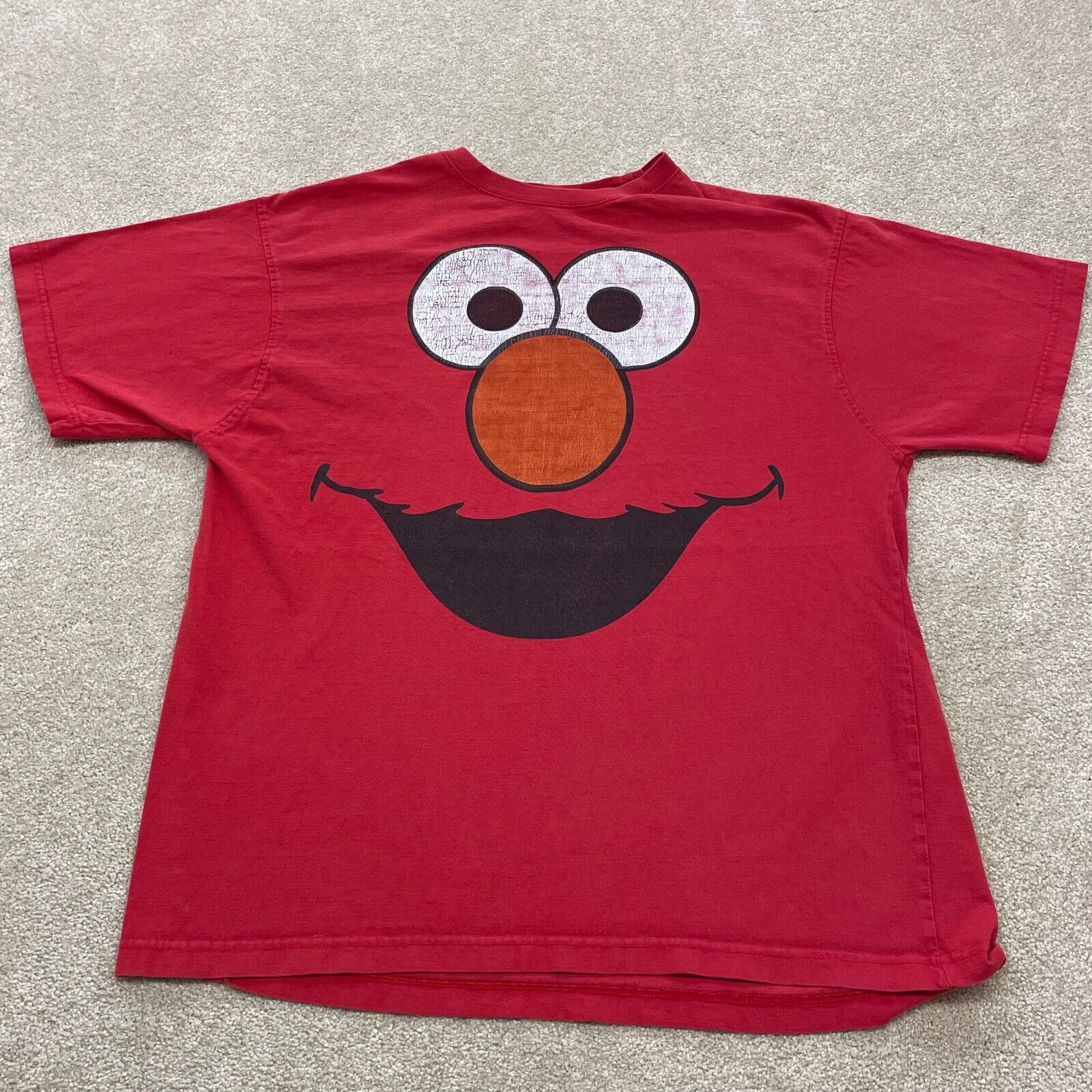 Vintage Elmo Shirt Men Large Adult TV Show Sesame Street Vintage 90s ...
