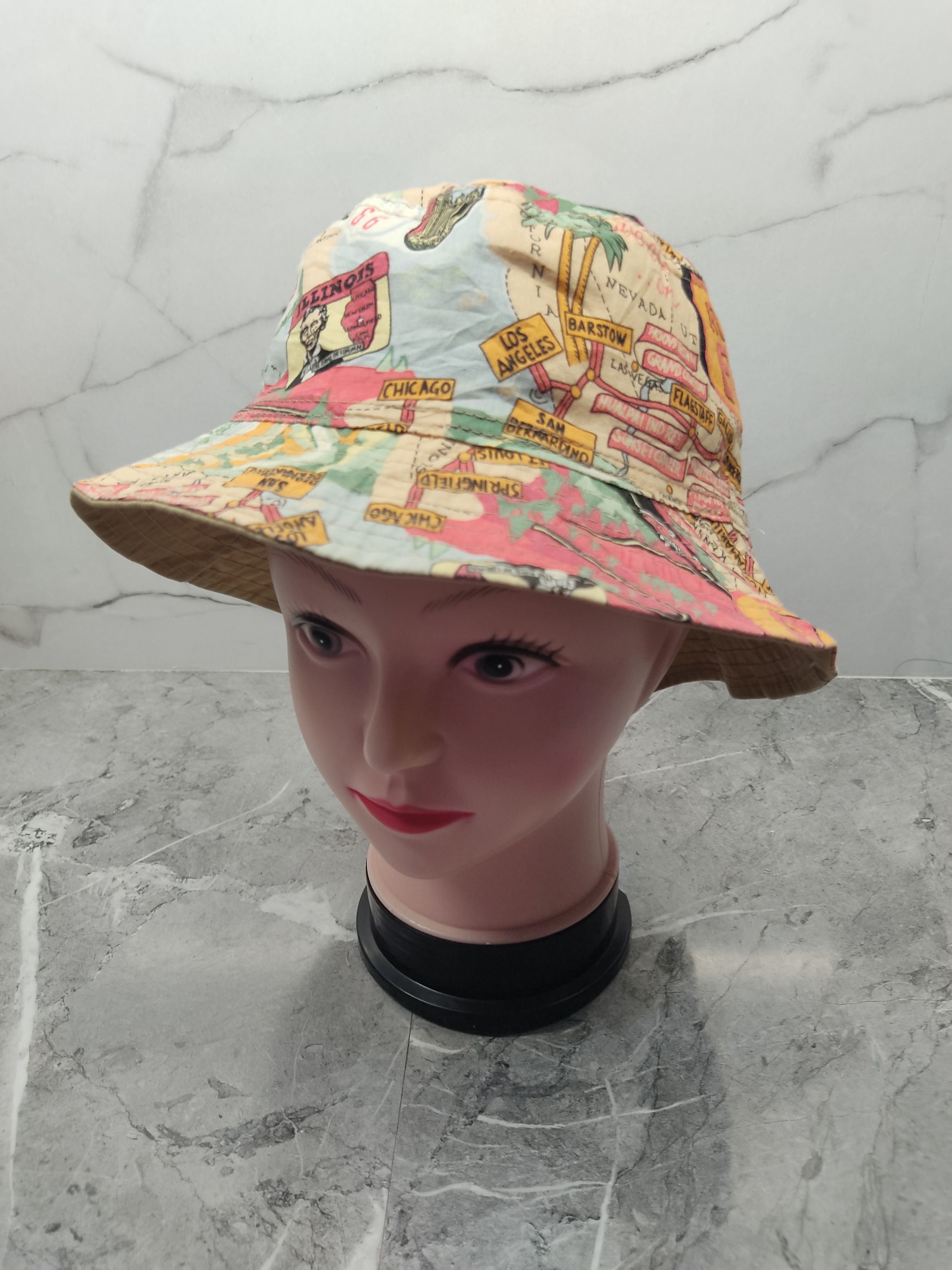 Vintage Maps Fullprint Style Bucket Hat | Grailed