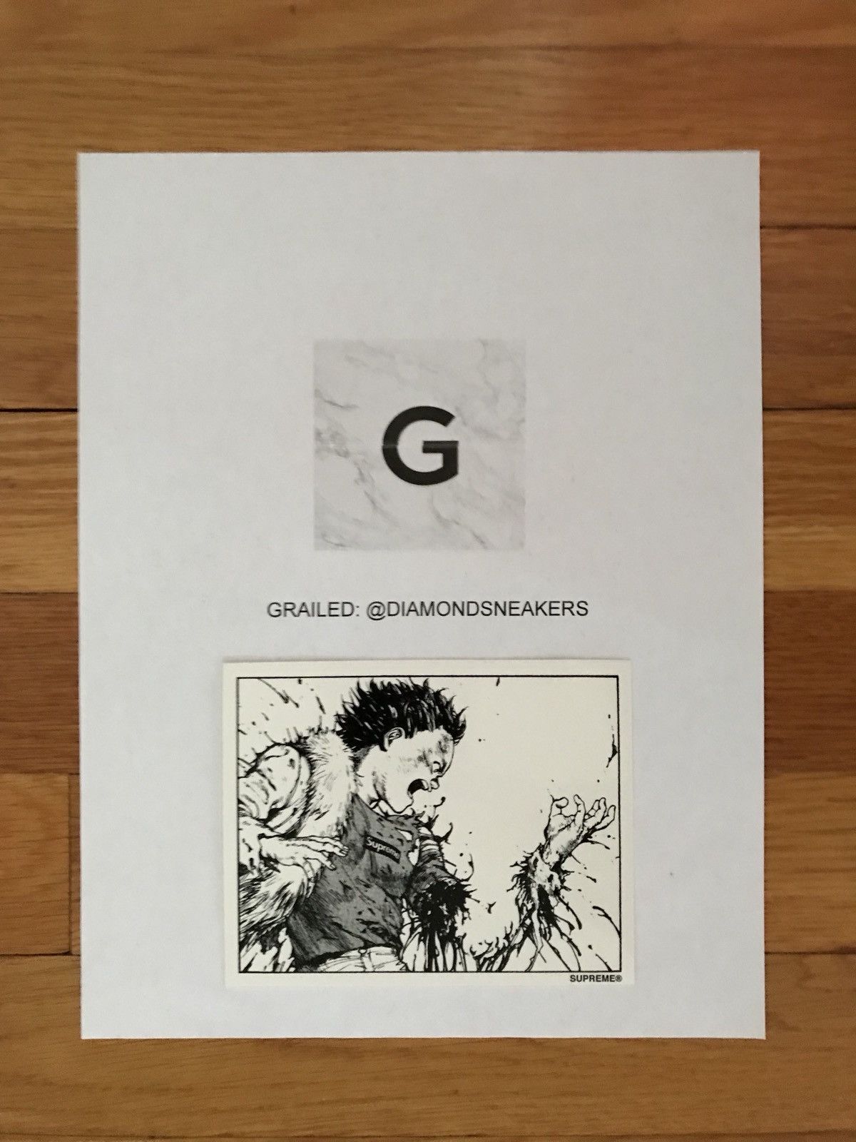 Supreme SUPREME X AKIRA ARM STICKER | Grailed