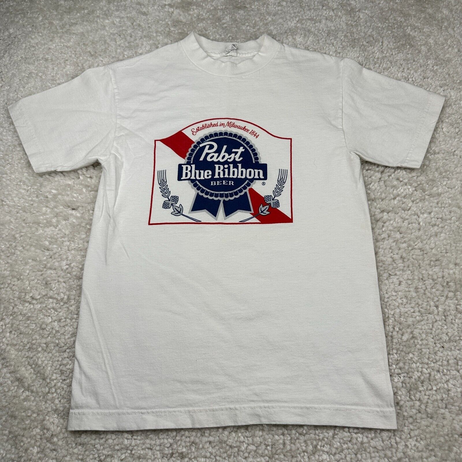 Vintage Vintage Pabst Blue Ribbon Shirt Adult Small White Y2k 90s/00s ...