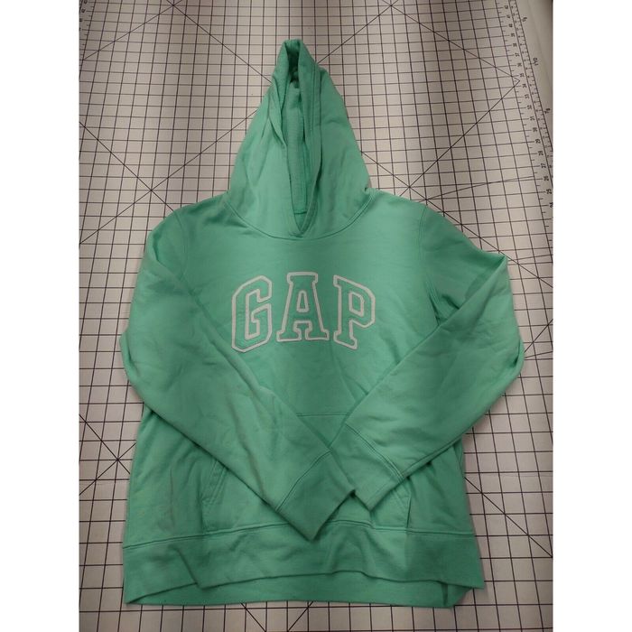 Gap Vintage Gap Hoodie Women's M Green Cotton Blend Patch Embroidered ...