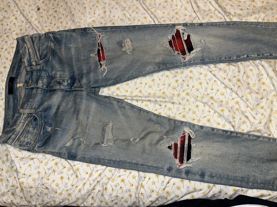 Amiri Amiri Mx1 Red/black Patches | Grailed