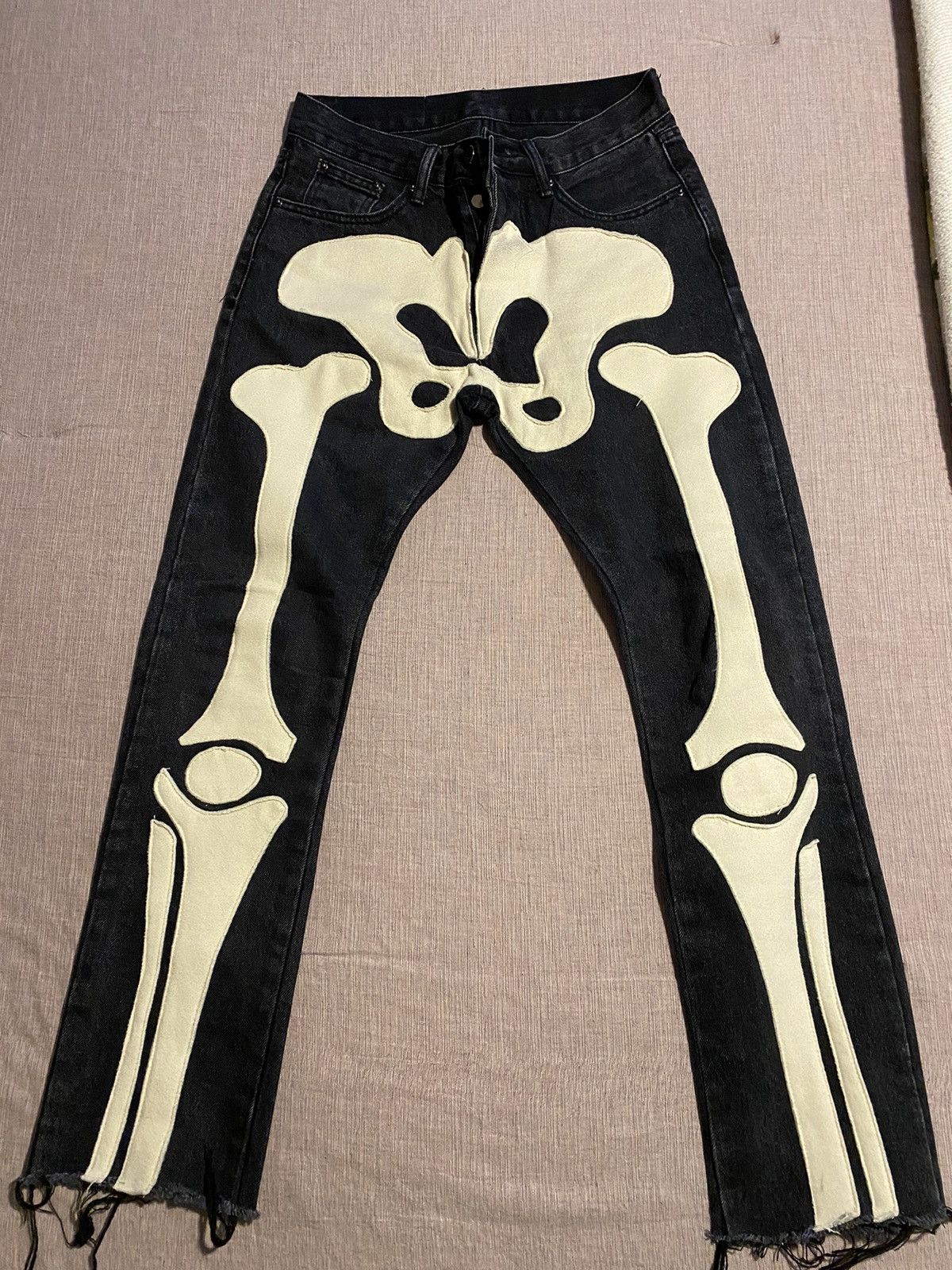 Mnml Mnml Skeleton Jeans Custom Grailed