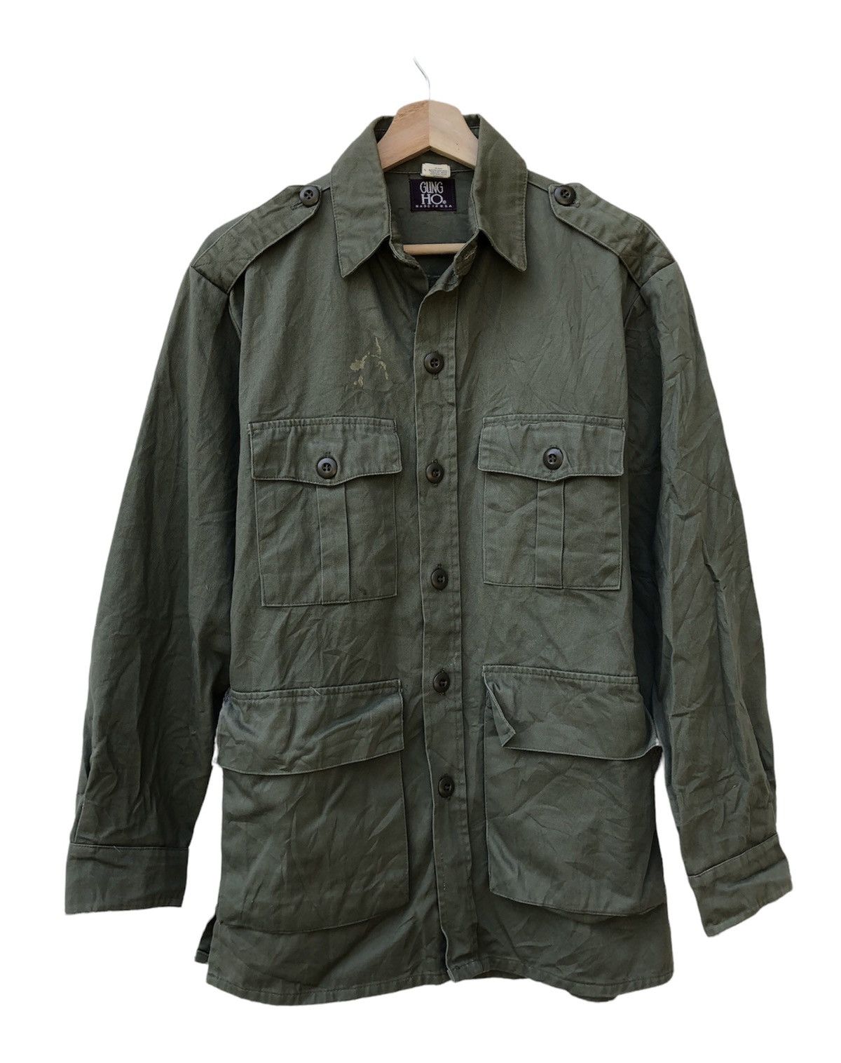 Made In Usa × Military × Streetwear Vintage Gung Ho Military Jacket ...