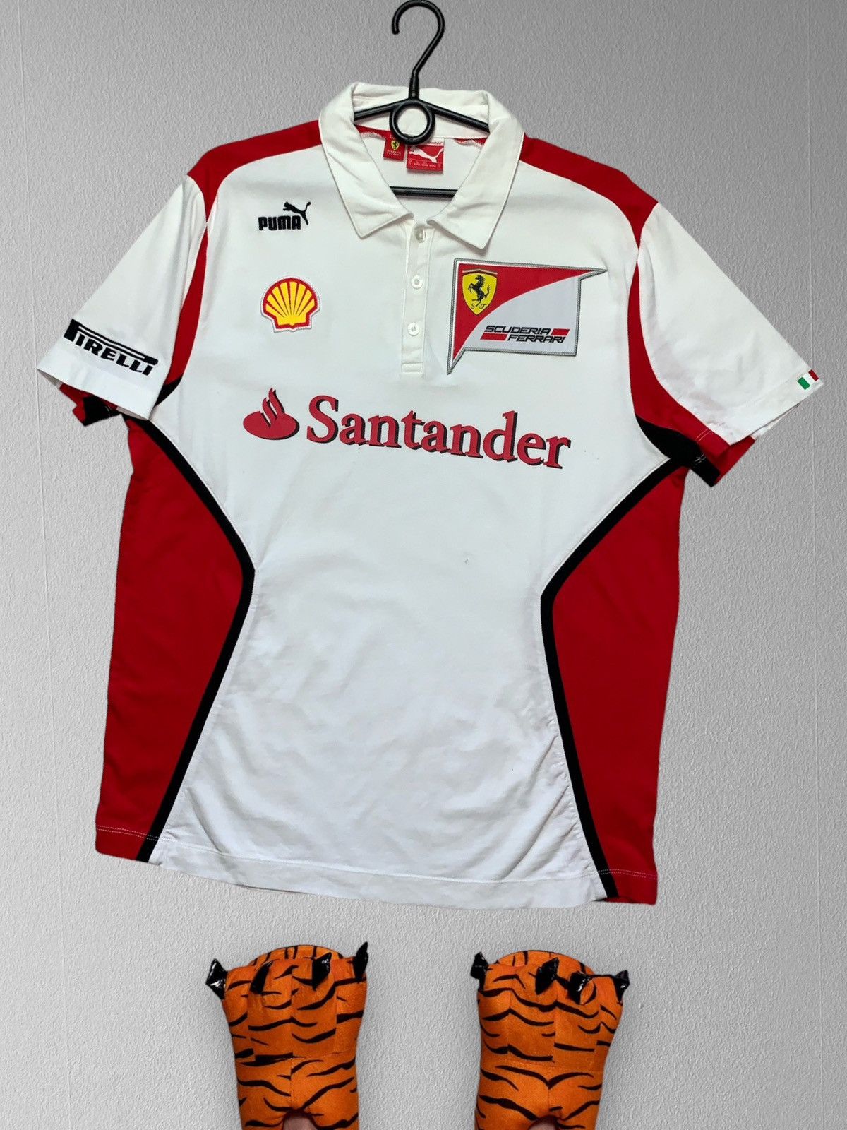 Ferrari × Racing × Vintage Vintage Ferrari polo racing puma shell ...