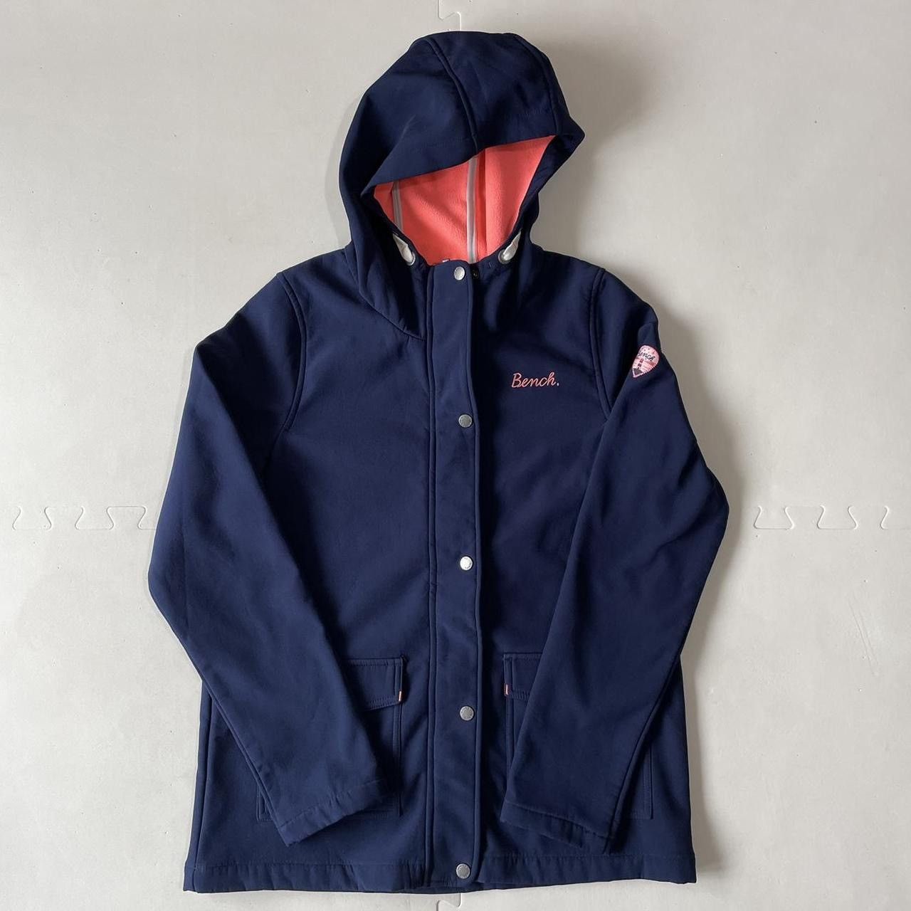 Bench Bench Junior Full Zip Regular Hooded Jacket Blue Navy Girl’s ...