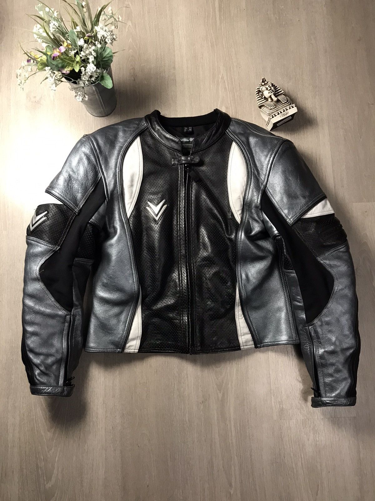 Hein Gericke × Leather Jacket × Racing Frank Thomas Women Racing Moto ...