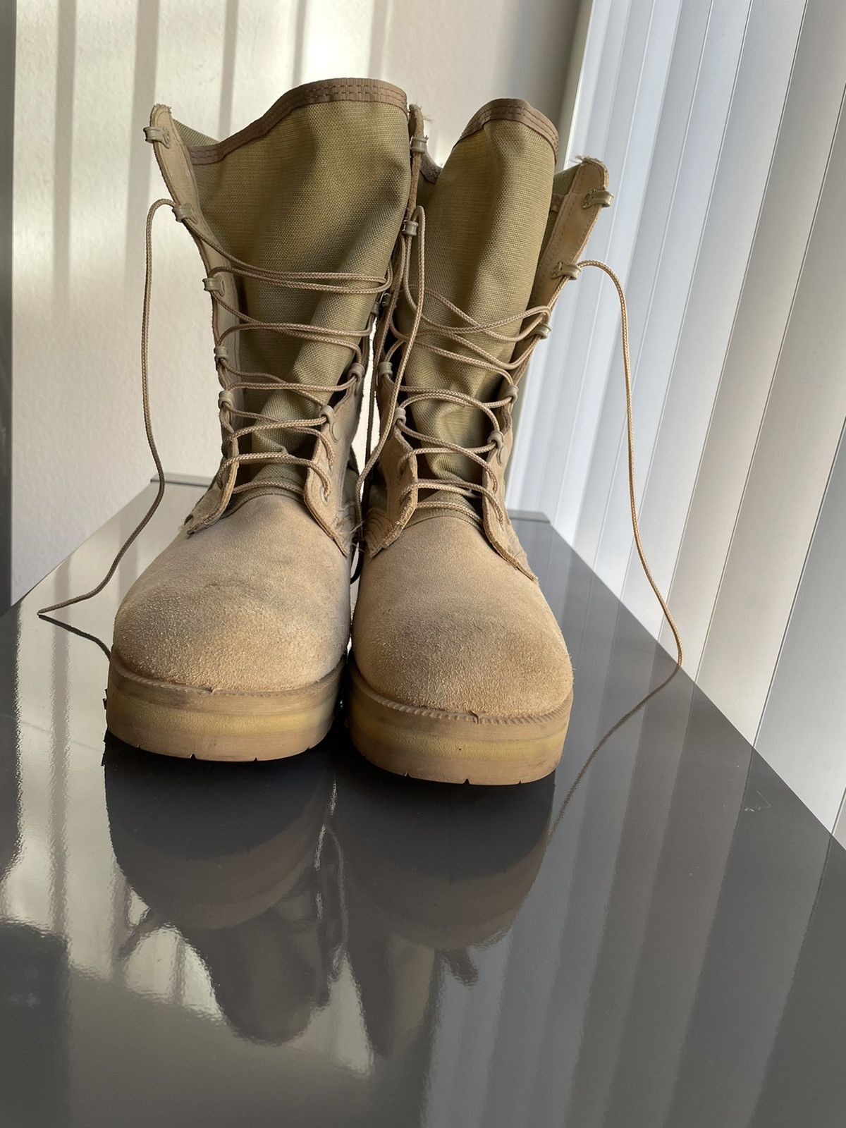 Vibram × Vintage Vibram Military-Style Suede Boots | Grailed