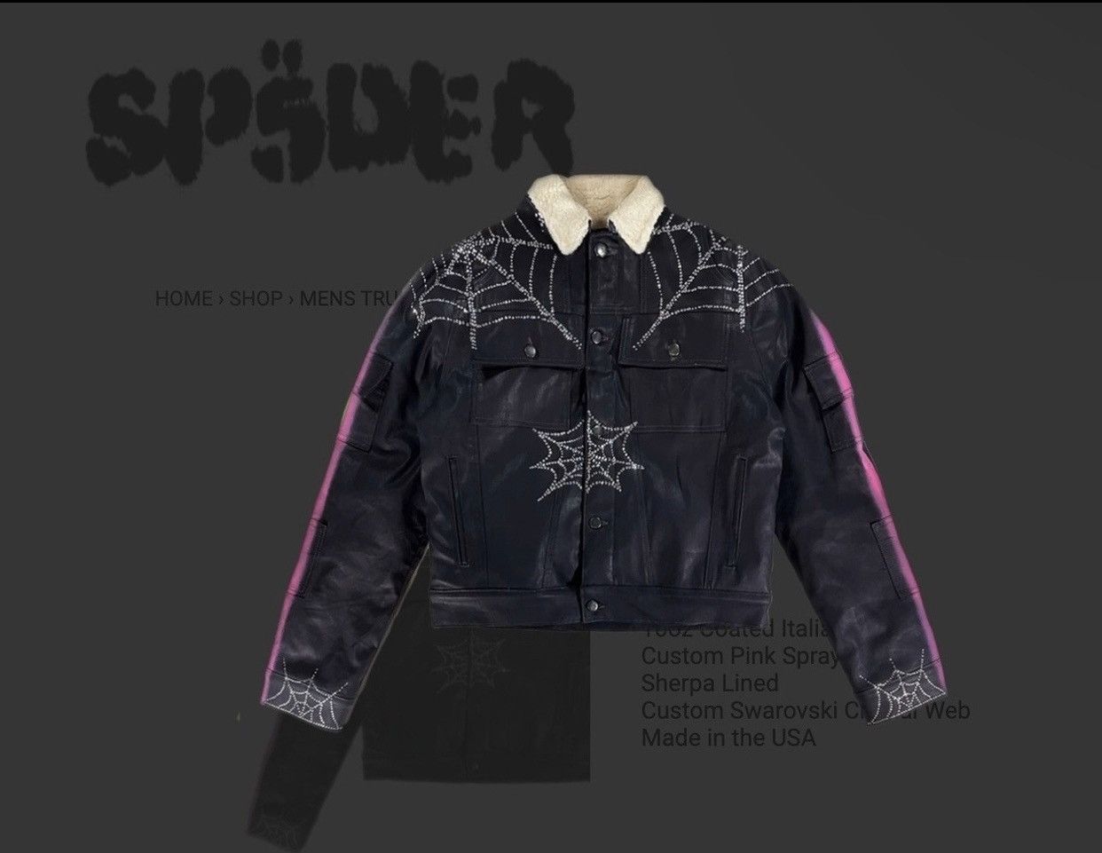 Sp5der Spider Worldwide SP5DER Mens Trucker Jacket | Grailed