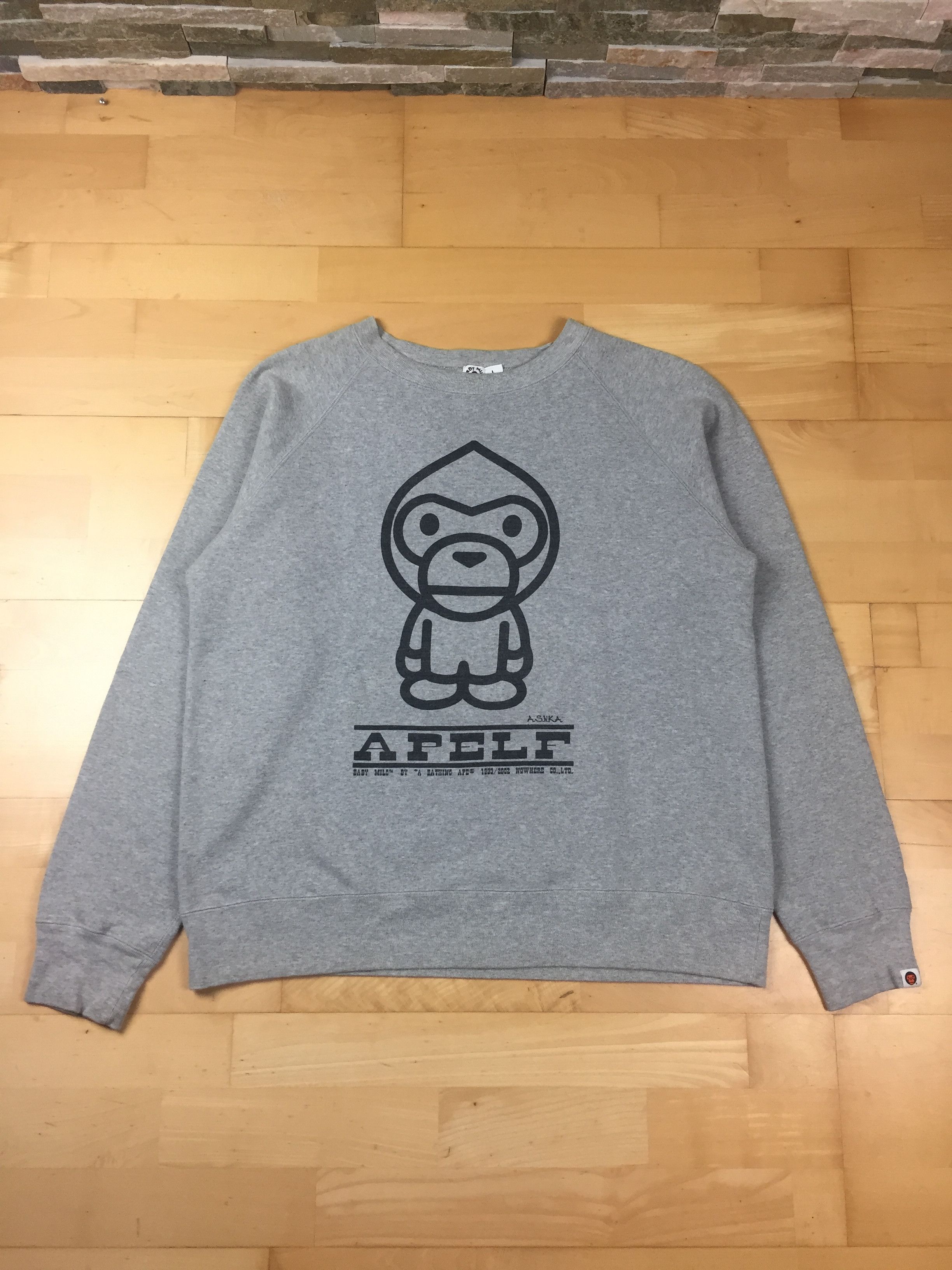 Bape Bape APELF Animal Logo Sweater | Grailed
