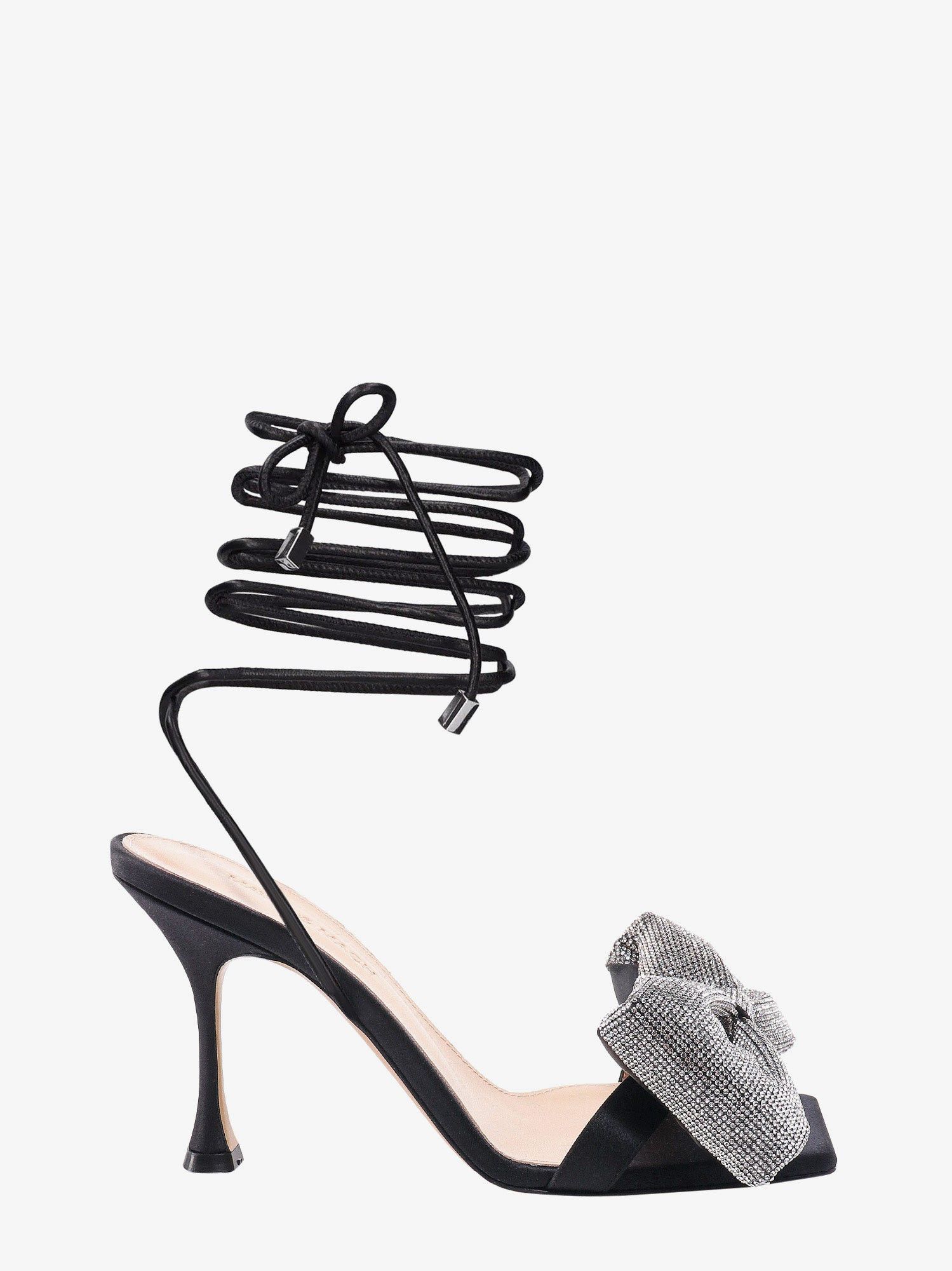 MACH & MACH WOMAN Satin sandals with frontal bow | Grailed