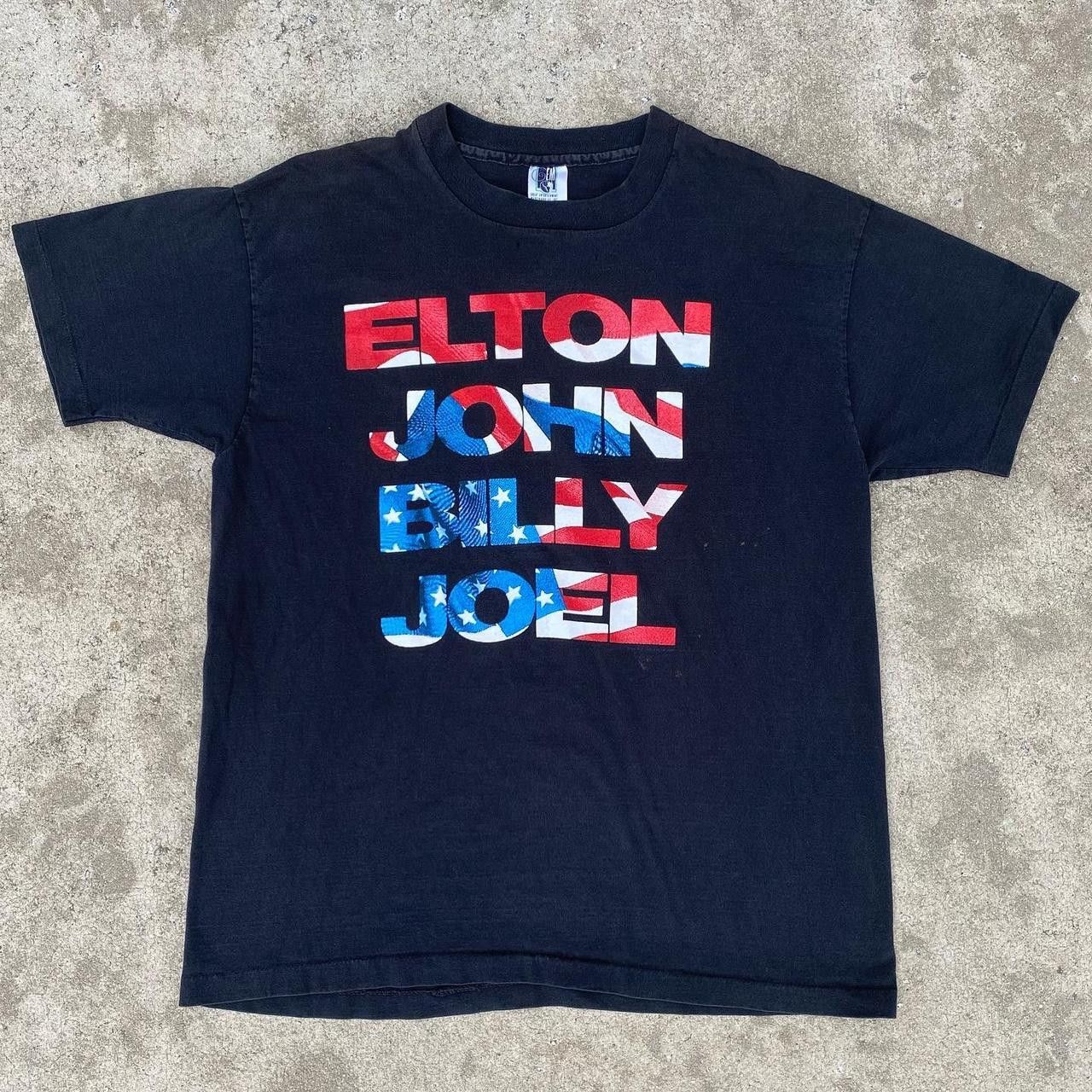 Band Tees × Vintage VINTAGE 1994 ELTON JOHN BILLY JOEL TOUR BAND T SHIRT | Grailed