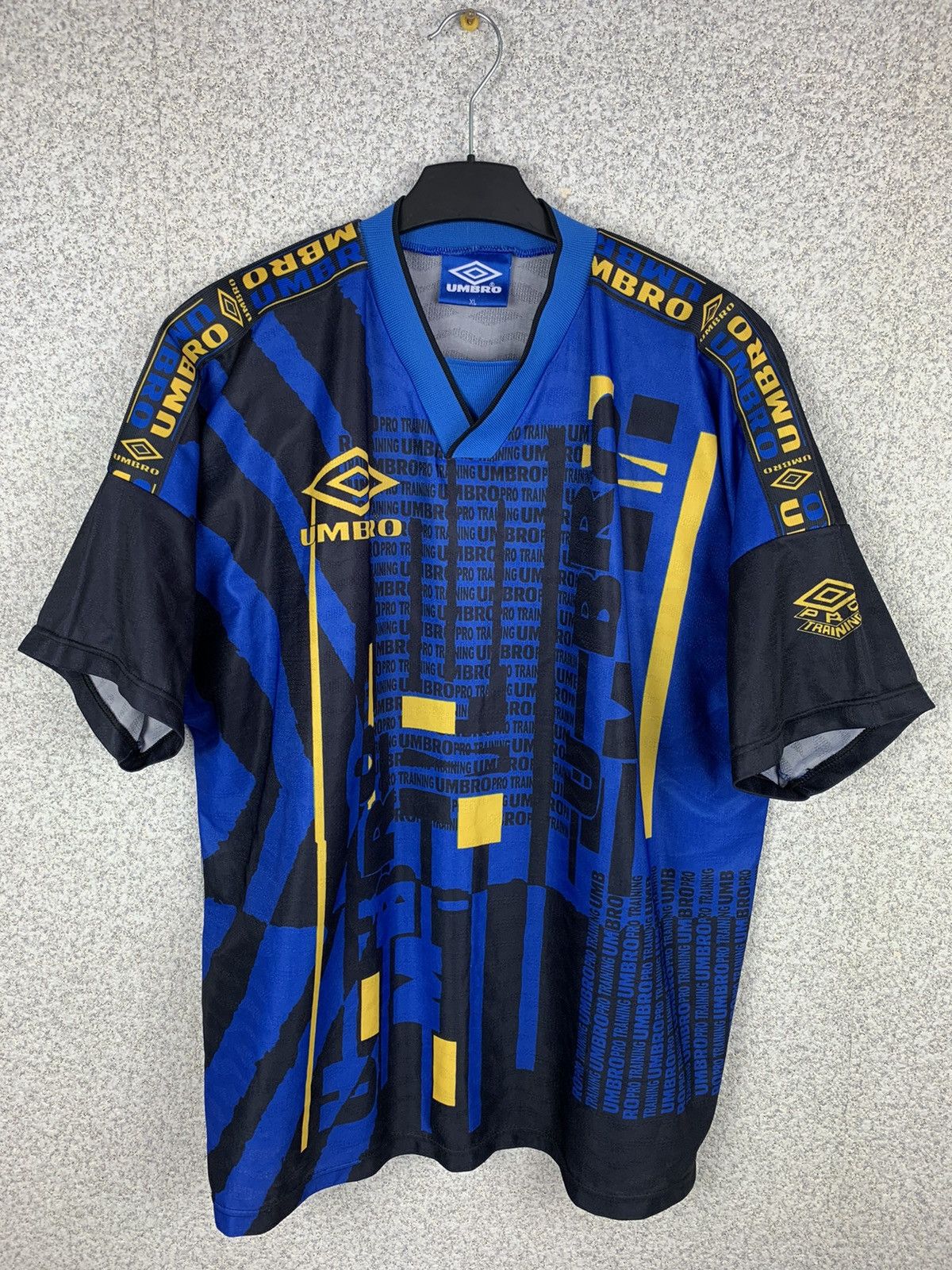 Other × Vintage Umbro PRO TRAINING 90s VINTAGE Soccer JERSEY Big Logo ...
