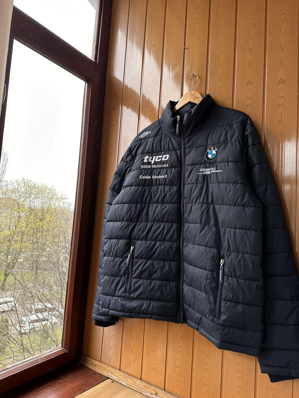 BMW × Vintage Vintage BMW Motorrad Tyco F1 Racing Micropuffer Jacket ...