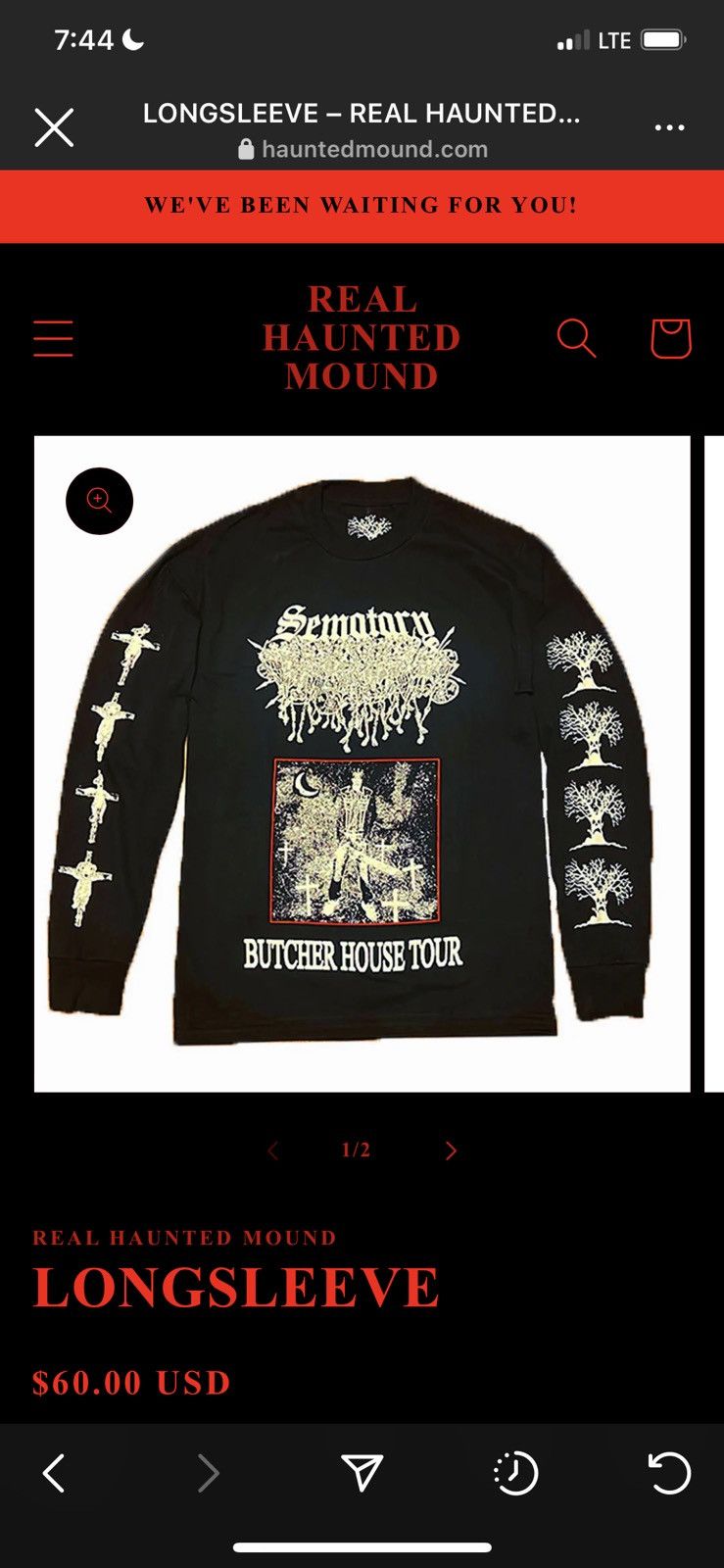 Haunted Mound Haunted mound Butcher house tour longsleeve | Grailed