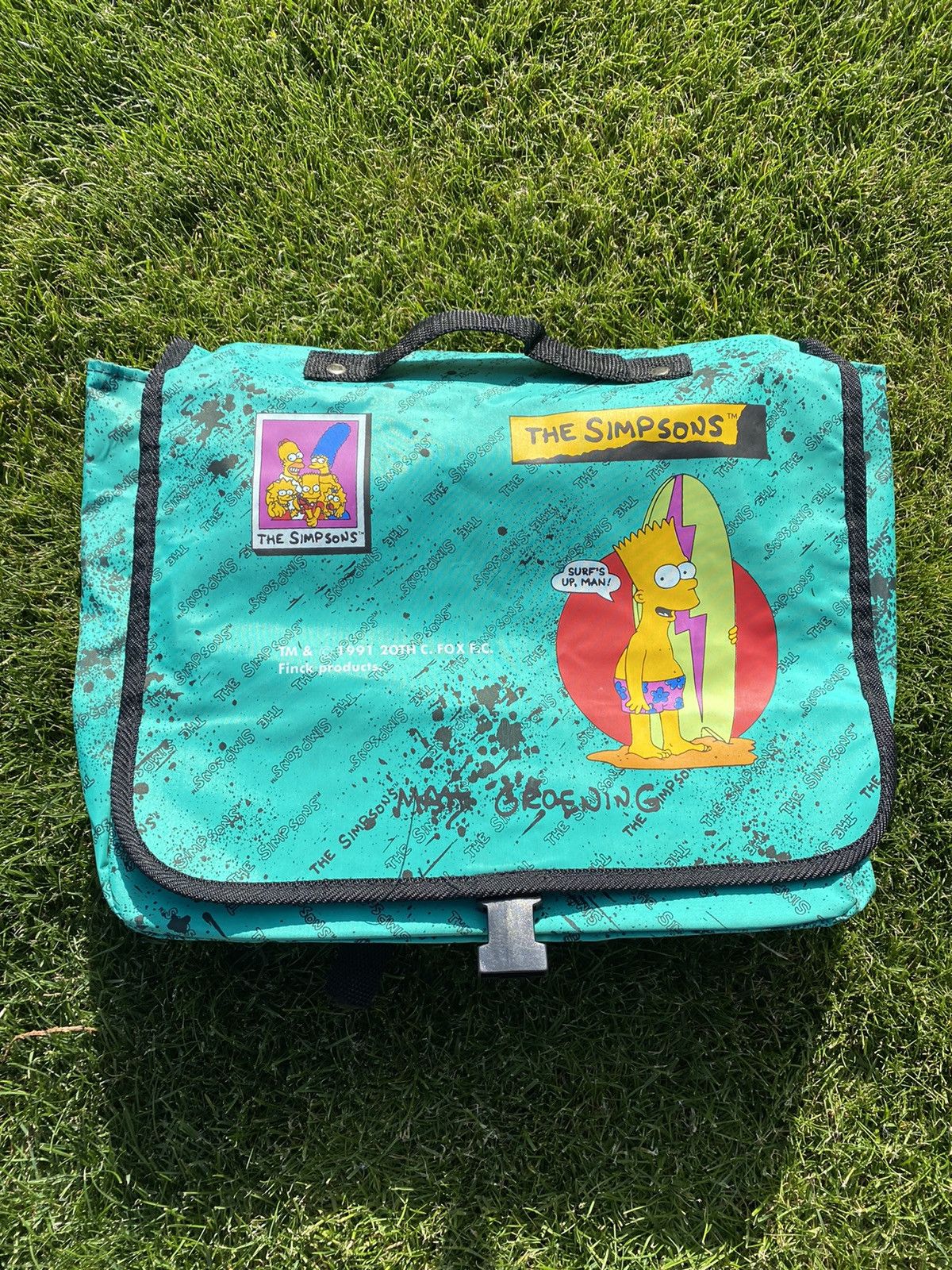 The Simpsons × Vintage The simpsons 1991 Bart Simpson surf school bag ...