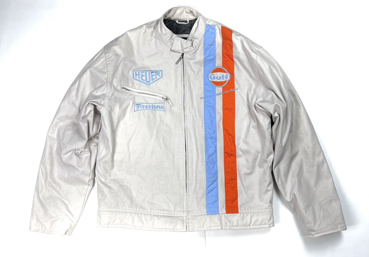 Racing × Vintage Vintage Dakota Firestone Heuer Gulf Racer Jacket | Grailed